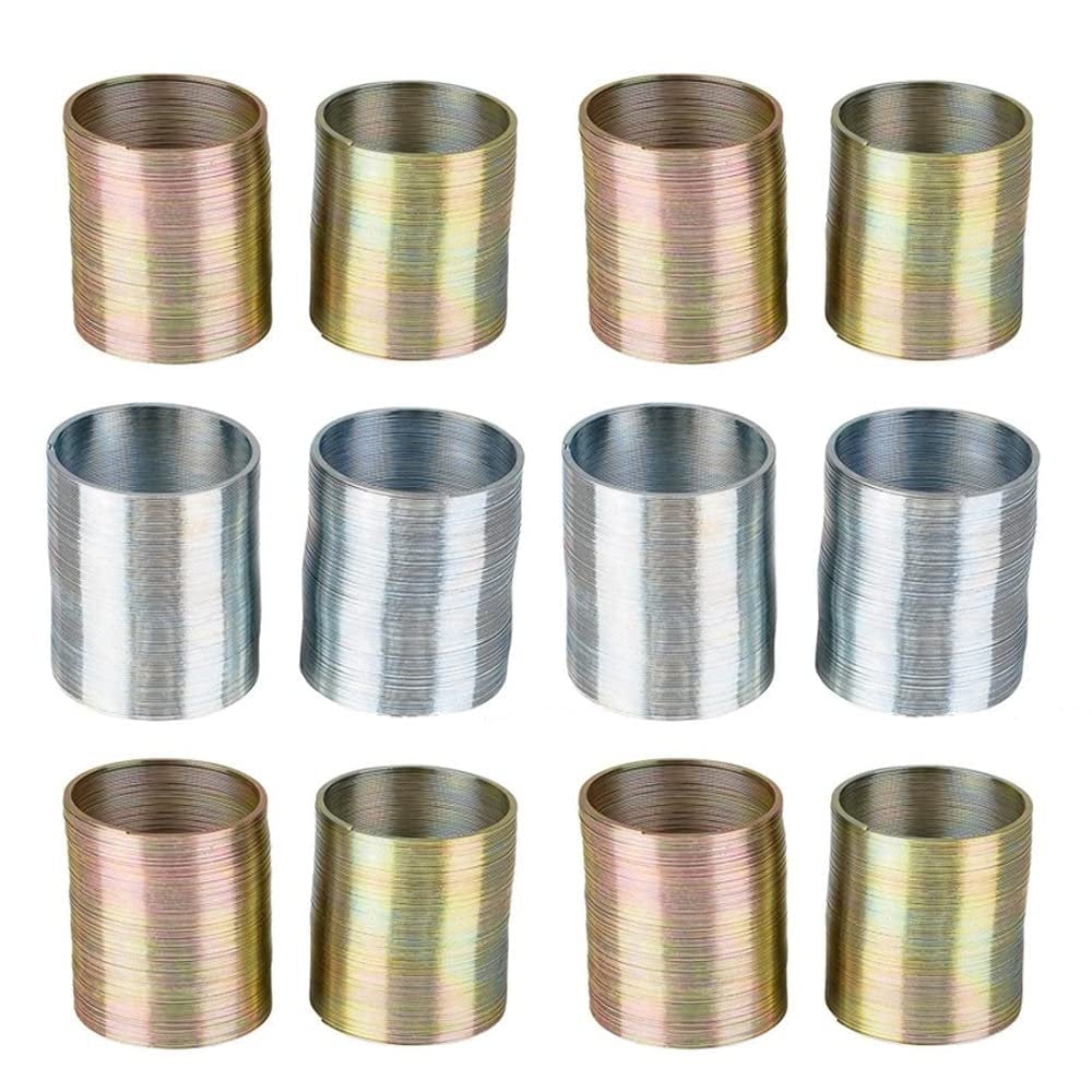 ArtCreativity 12-pack Metal Coil Springs 1-inch Silver & Gold – Fun ...