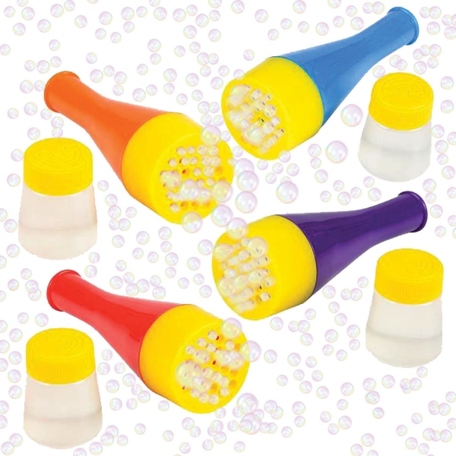 ArtCreativity Mini Blizzard Bubble Blower Set - 4 Pack with Bubble ...