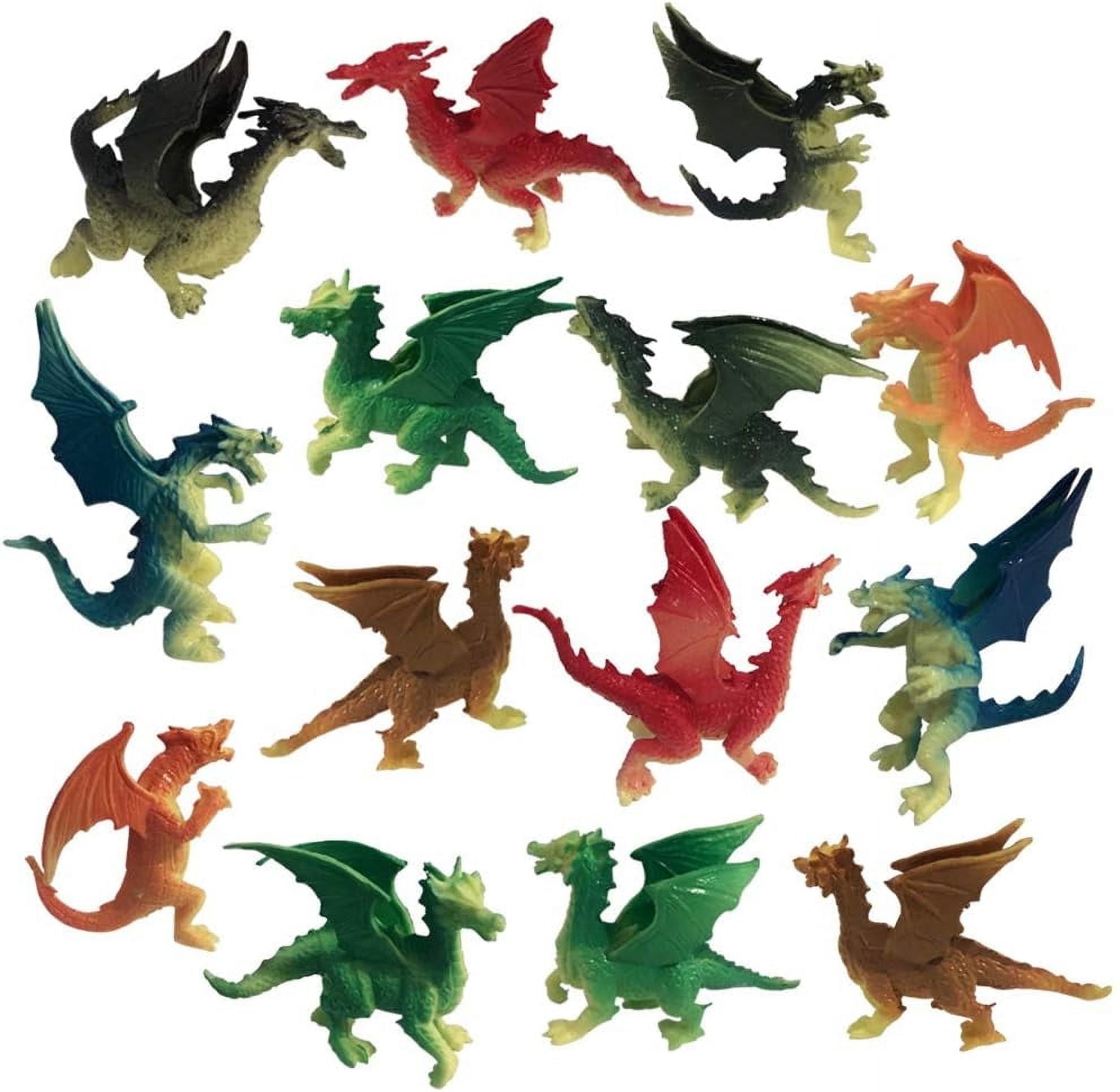 ArtCreativity Dragon Mini Figures Toy – Colorful Collectible Dragons ...