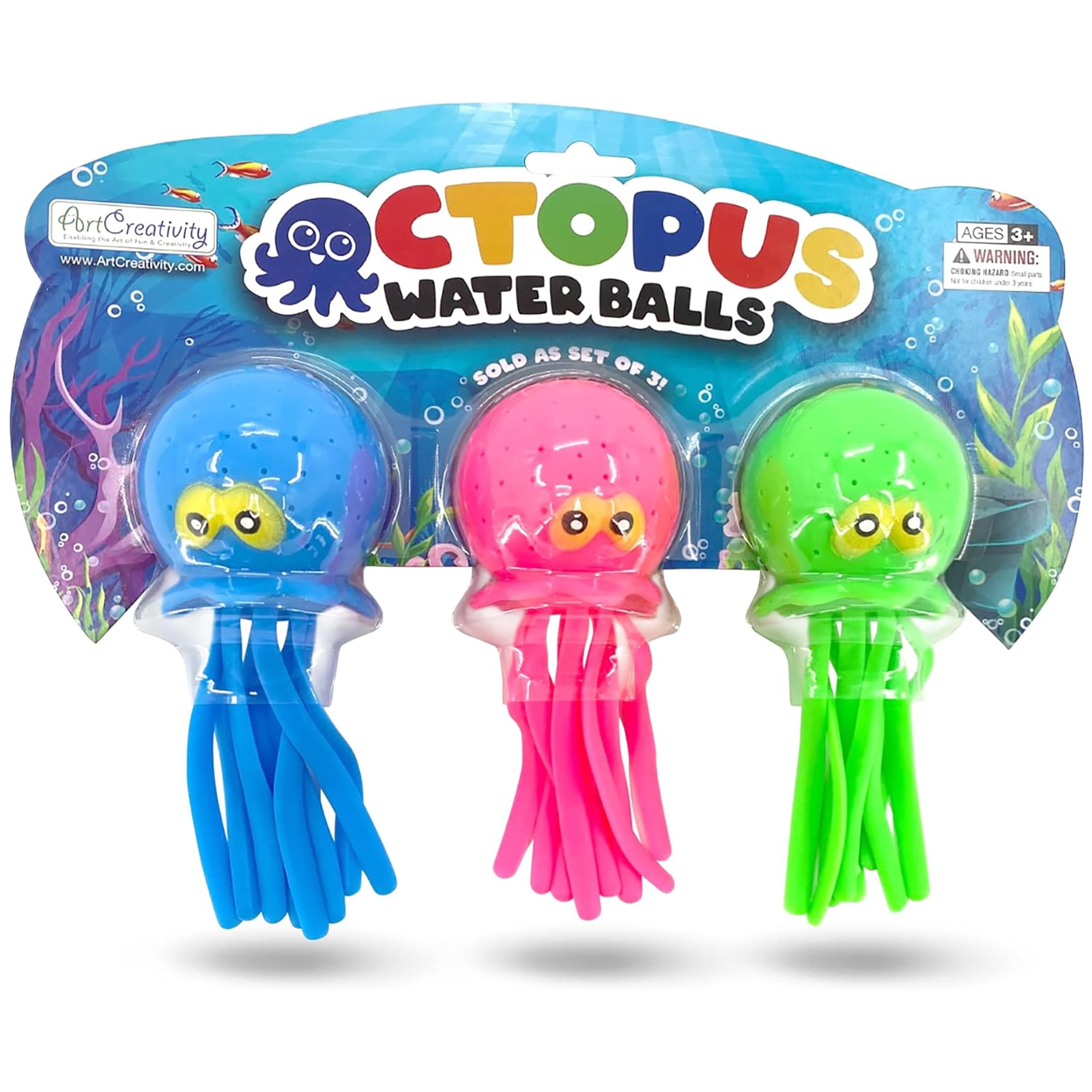 ArtCreativity Octopus Water Balls - Sensory Bath & Pool Toys - Walmart.com