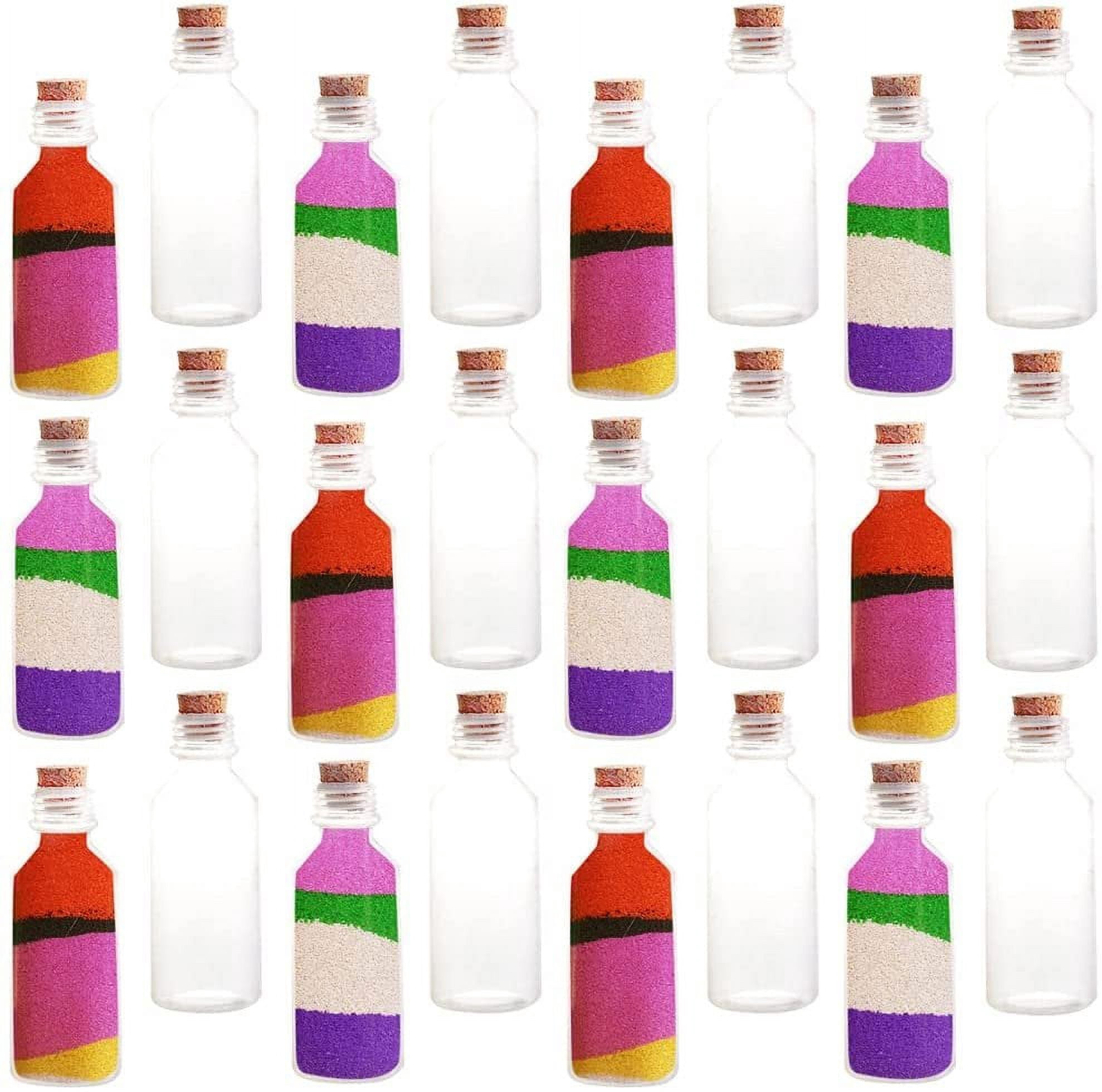 ArtCreativity Bulk Clear Plastic Sand Art Bottles for Crafts & Sensory ...