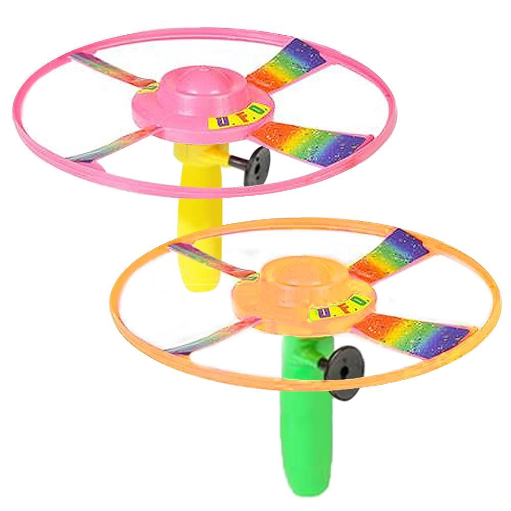 ArtCreativity Pull Cord UFO Flying Saucers - Set of 2-10 Inch Space ...