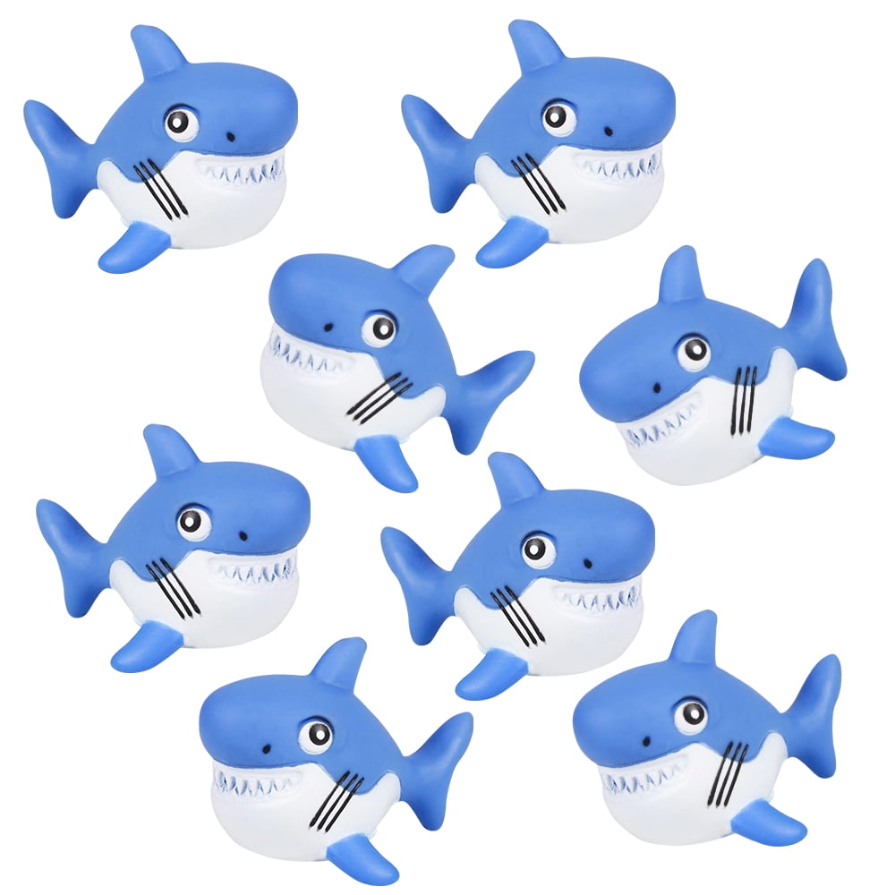 ArtCreativity Rubber Squirting Bath Tub Shark Pool Toy Birthday Party ...