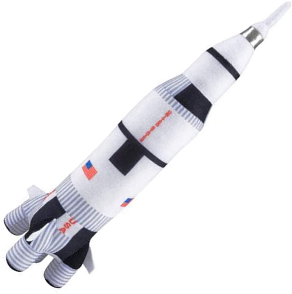 ArtCreativity 18.5" Saturn Rocket Plush Toy for Kids, Space Shuttle ...