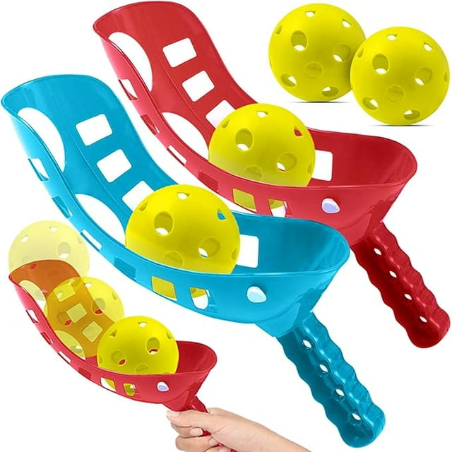 ArtCreativity Scoop & Toss Game Set - 2 Scoops, 2 Balls, Outdoor Lawn ...