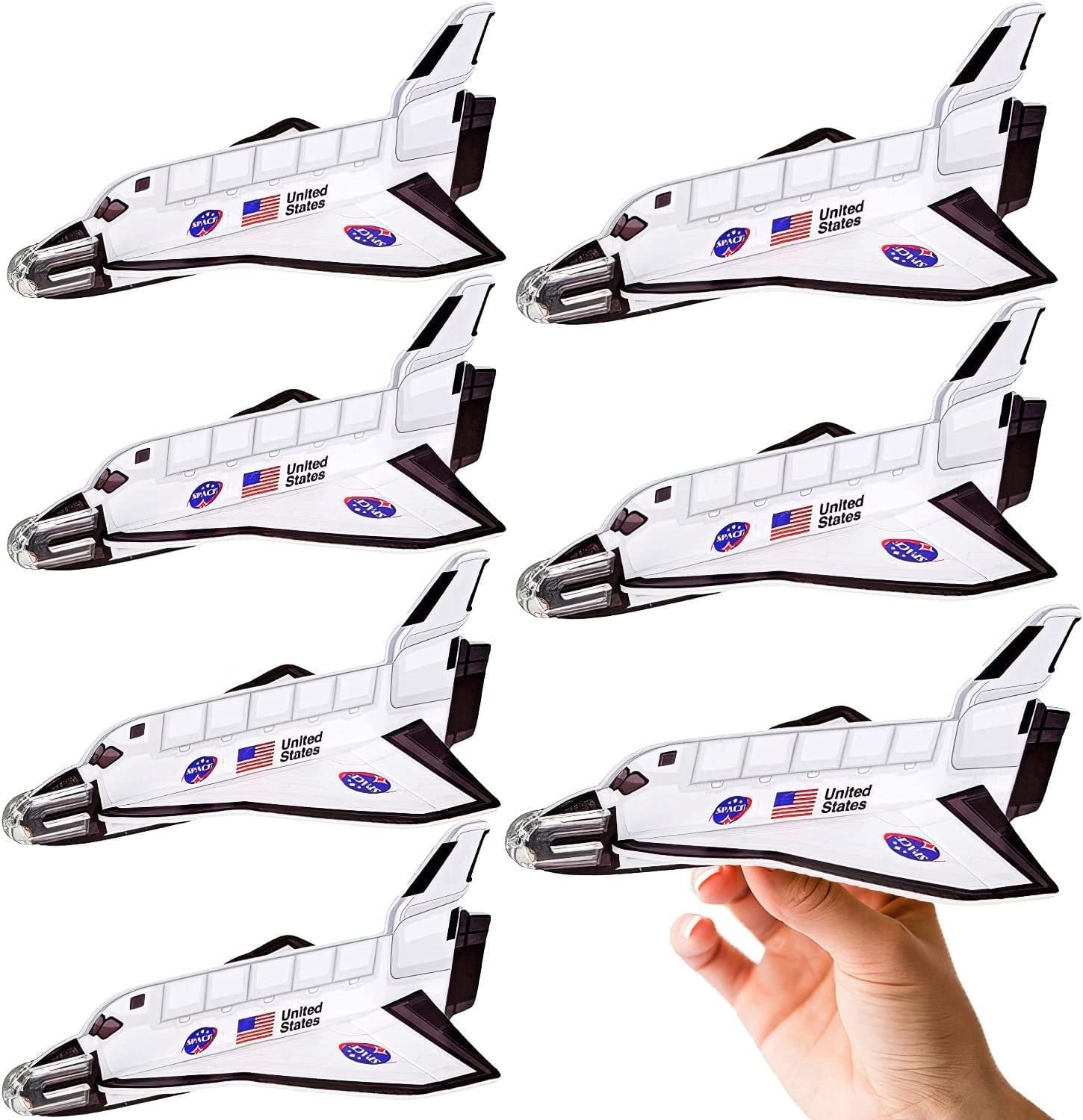 ArtCreativity Space Shuttle Gliders, Set of 24, Foam Rocket Toys ...