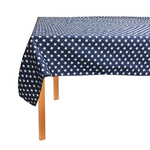ArtOFabric Decorative Cotton Patriotic Stars Tablecloth 59"x108" Inch ...