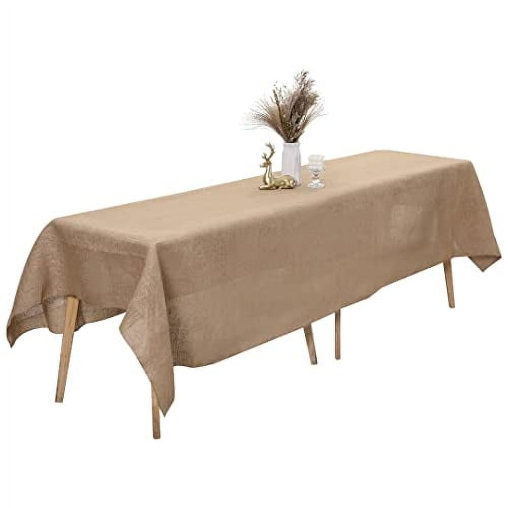 ArtOFabric Natural Burlap Tablecloth 60 Inches X 108 Inches - Walmart.com