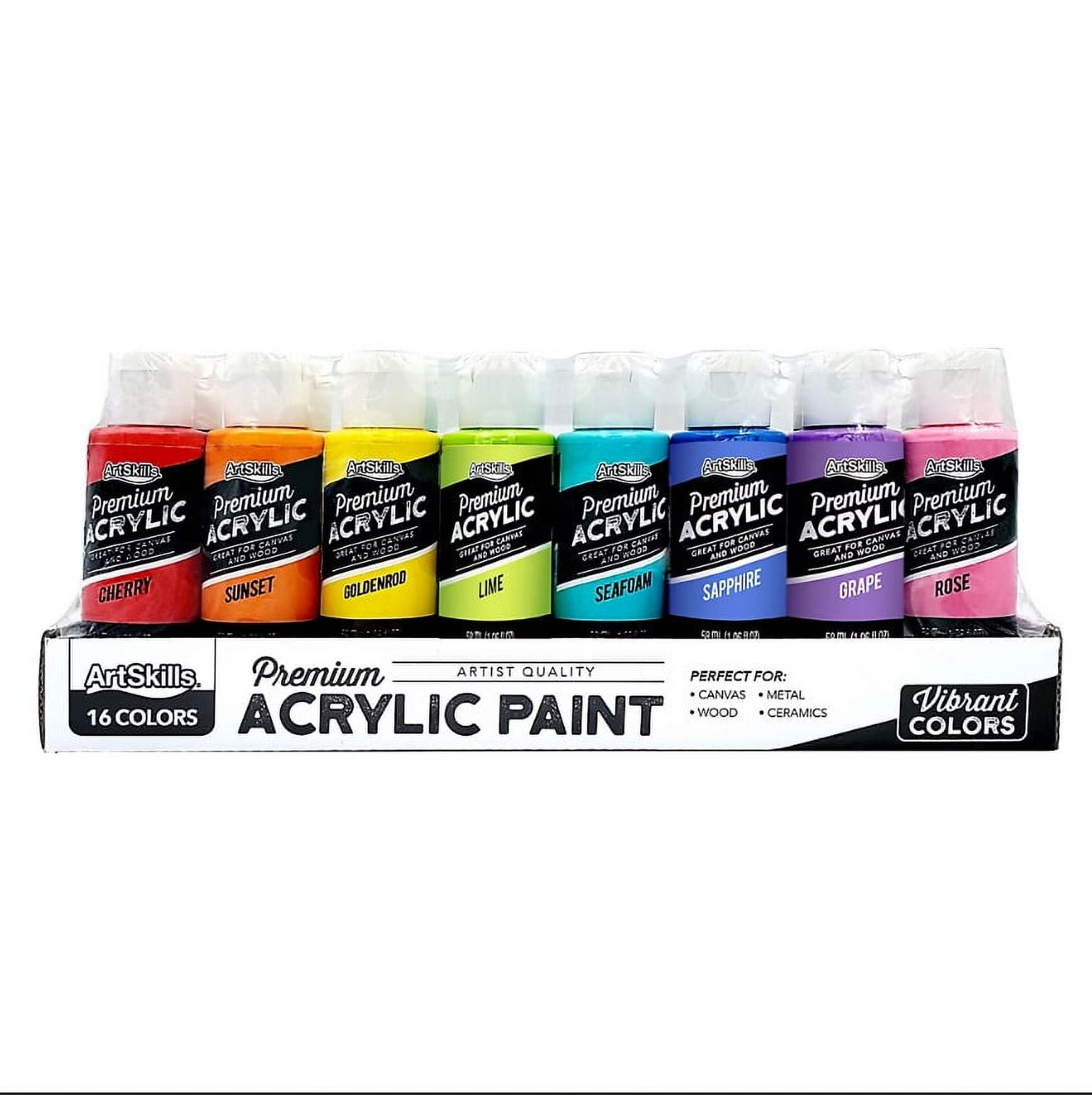 ArtSkills Acrylic Paint Set, 16 ct. - Walmart.com