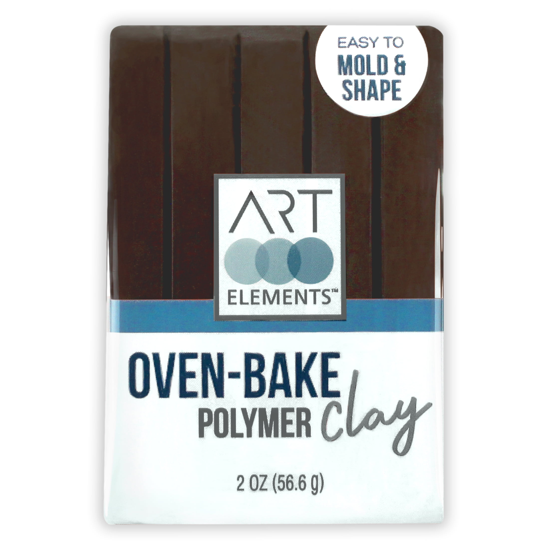 ArtSkills - Art Elements Oven Bake Polymer Clay, 2oz, Dark Brown ...