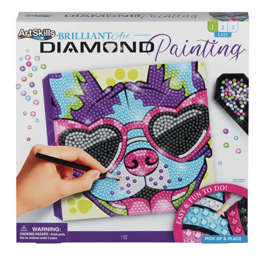 ArtSkills Brilliant Art Diamond Painting Kit, Dog Design - Walmart.com