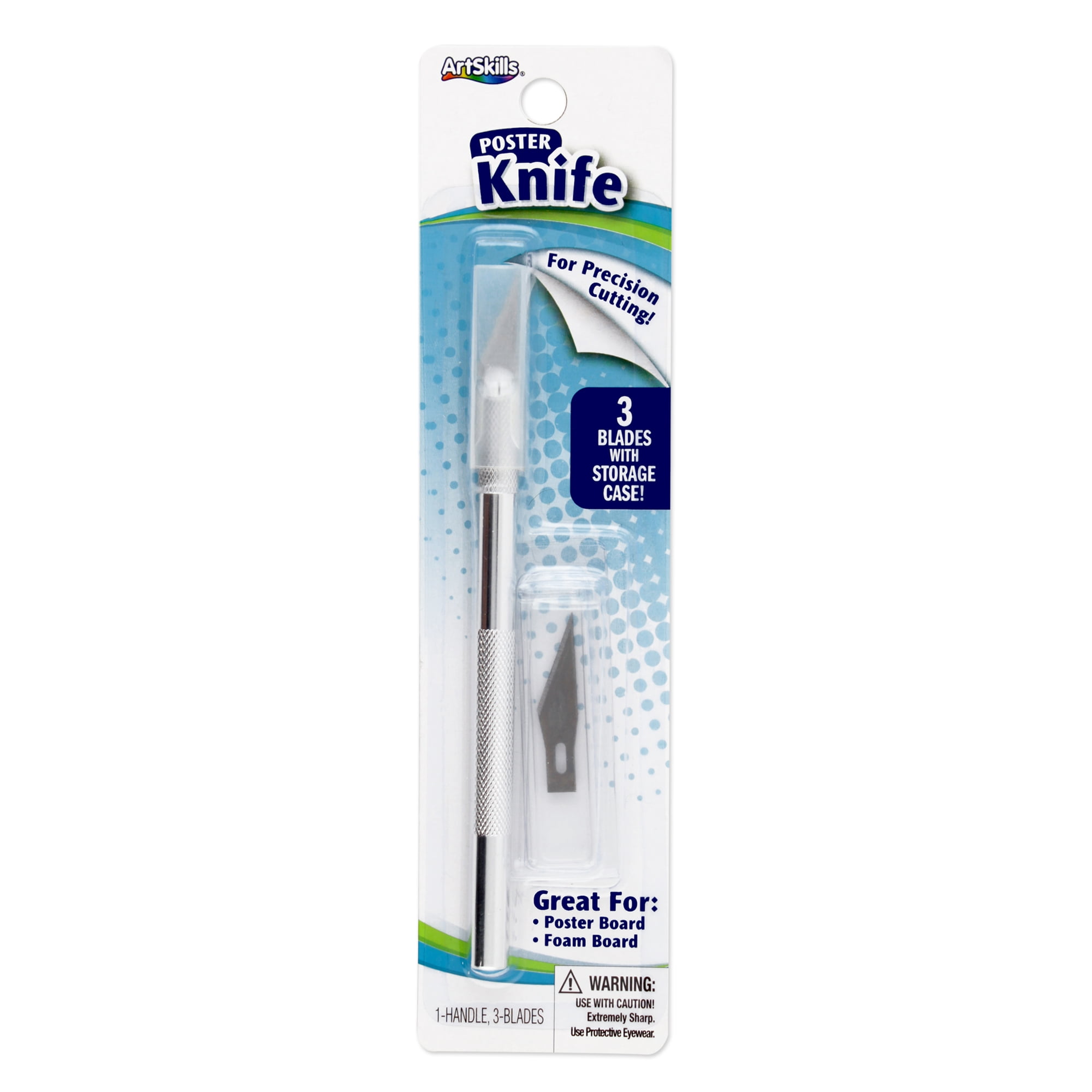 ArtSkills Chisel Art Blade Poster Knife with 2 Replacements - Walmart.com