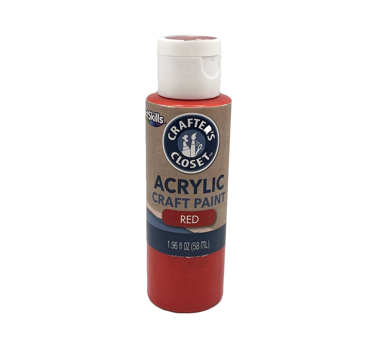 ArtSkills Crafters Closet Red Acrylic Craft Paint 1.96 oz. bottle ...