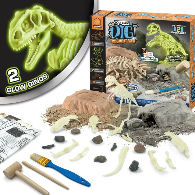 ArtSkills Epic Lab Dinosaur Fossil Digging Kit for Kids, Dinosaur ...