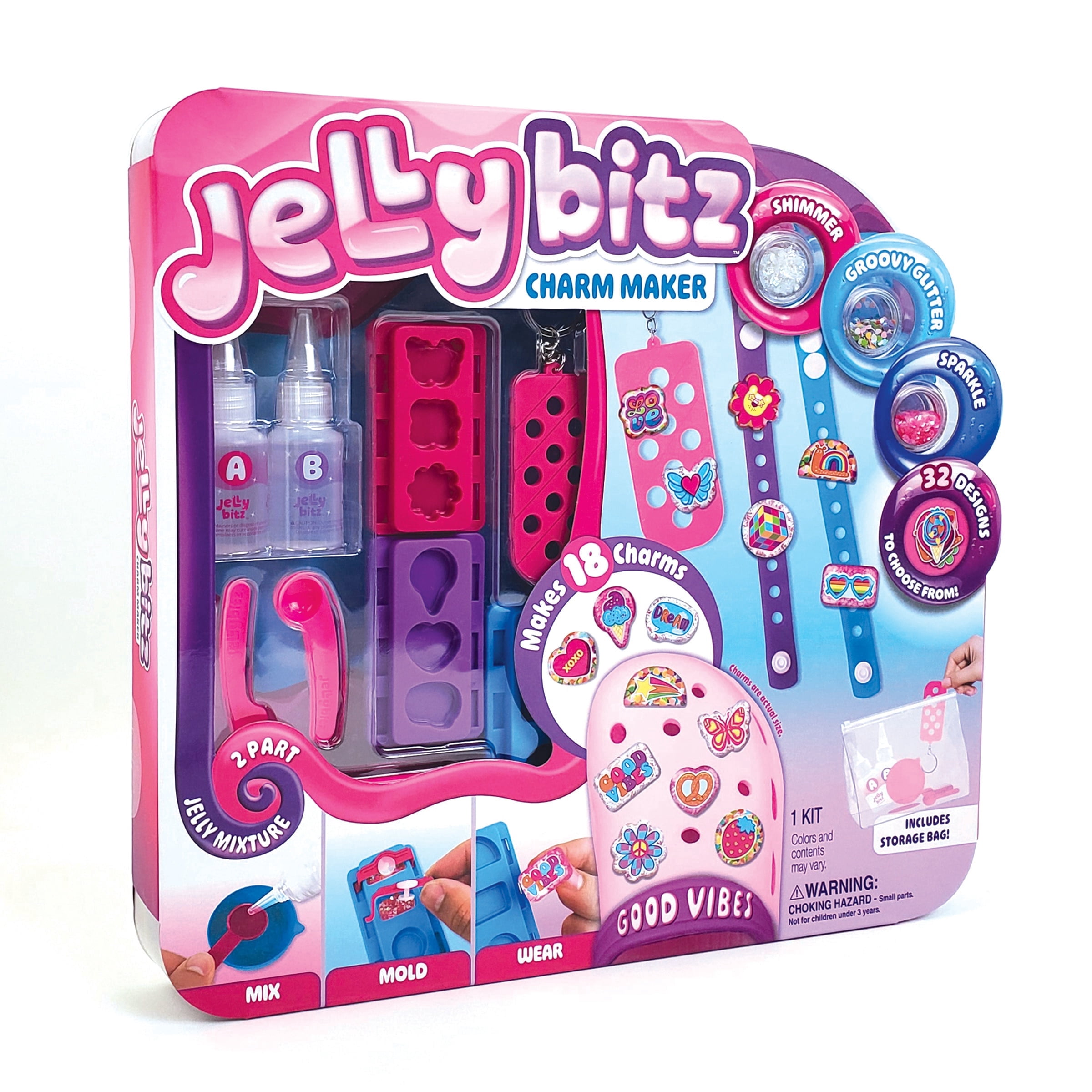 ArtSkills Jellybitz DIY Shoe Charm Maker Craft Kit for Kids - Good ...
