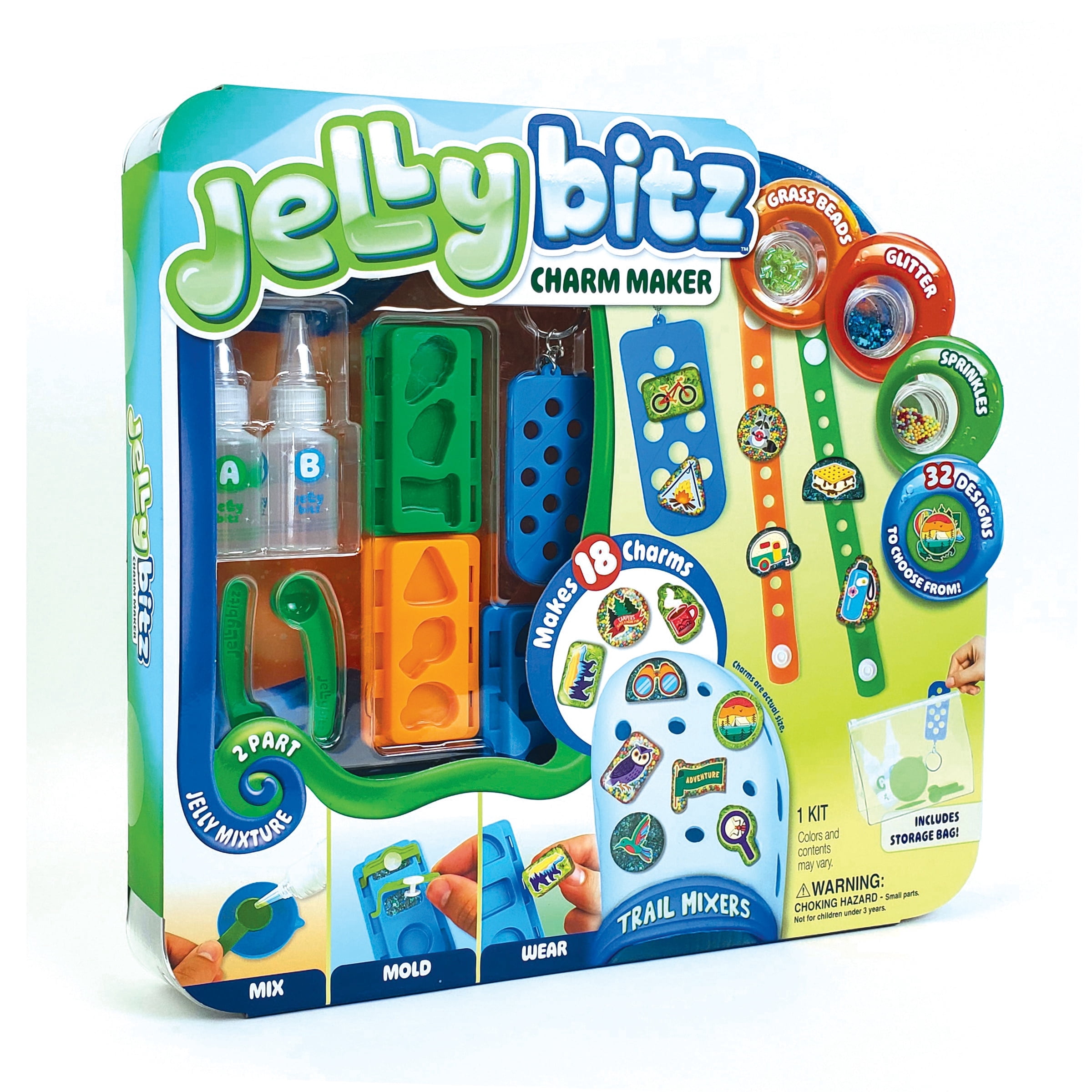 ArtSkills Jellybitz DIY Shoe Charm Maker Craft Kit for Kids - Trail ...