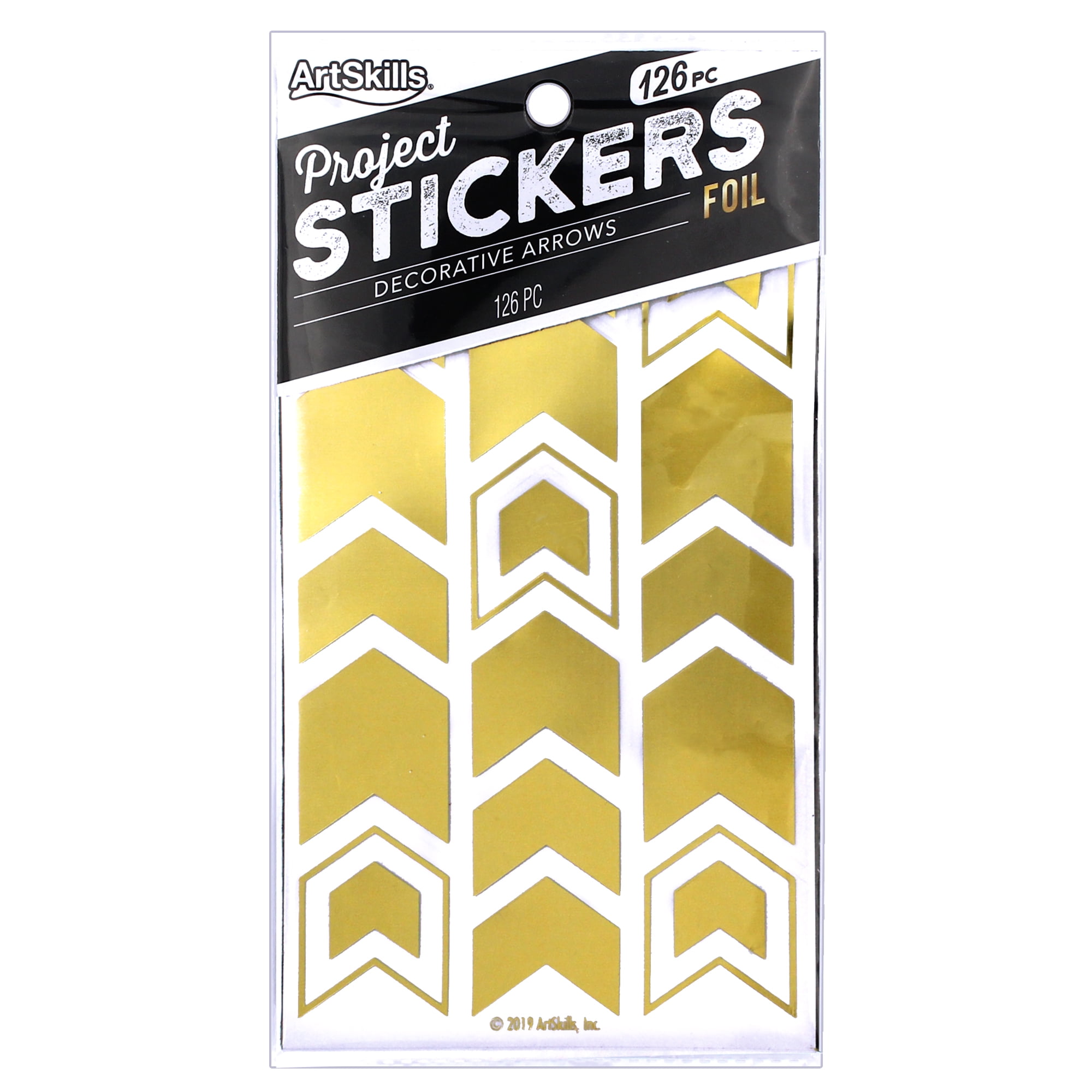 ArtSkills Metallic Gold Foil Arrow Stickers for Crafts and Projects ...