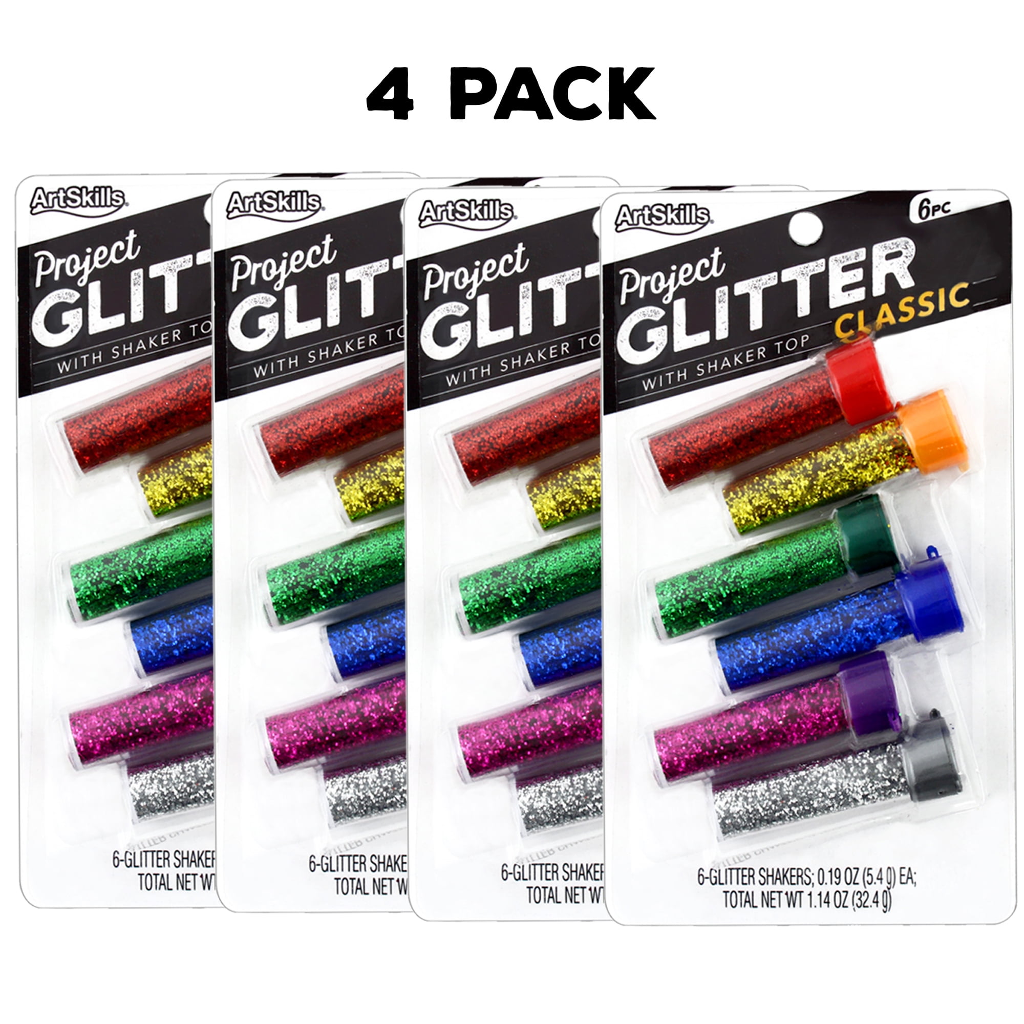 ArtSkills Multi-color Glitter Shaker for Kids and Adults (24 Pack ...