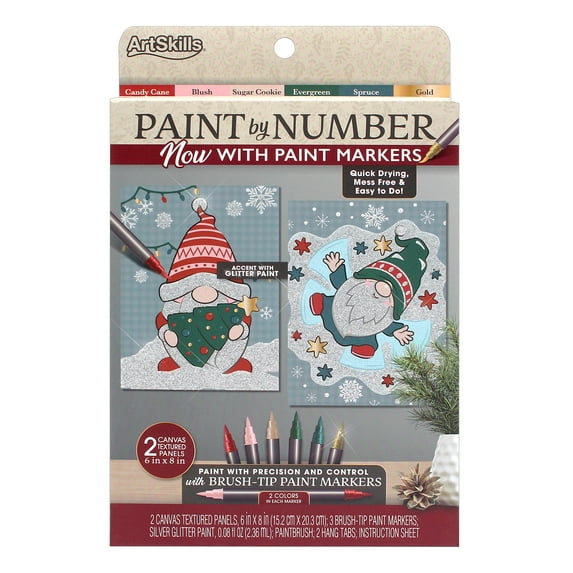 ArtSkills Paint by Number Art Kit, Gnomes - Walmart.com
