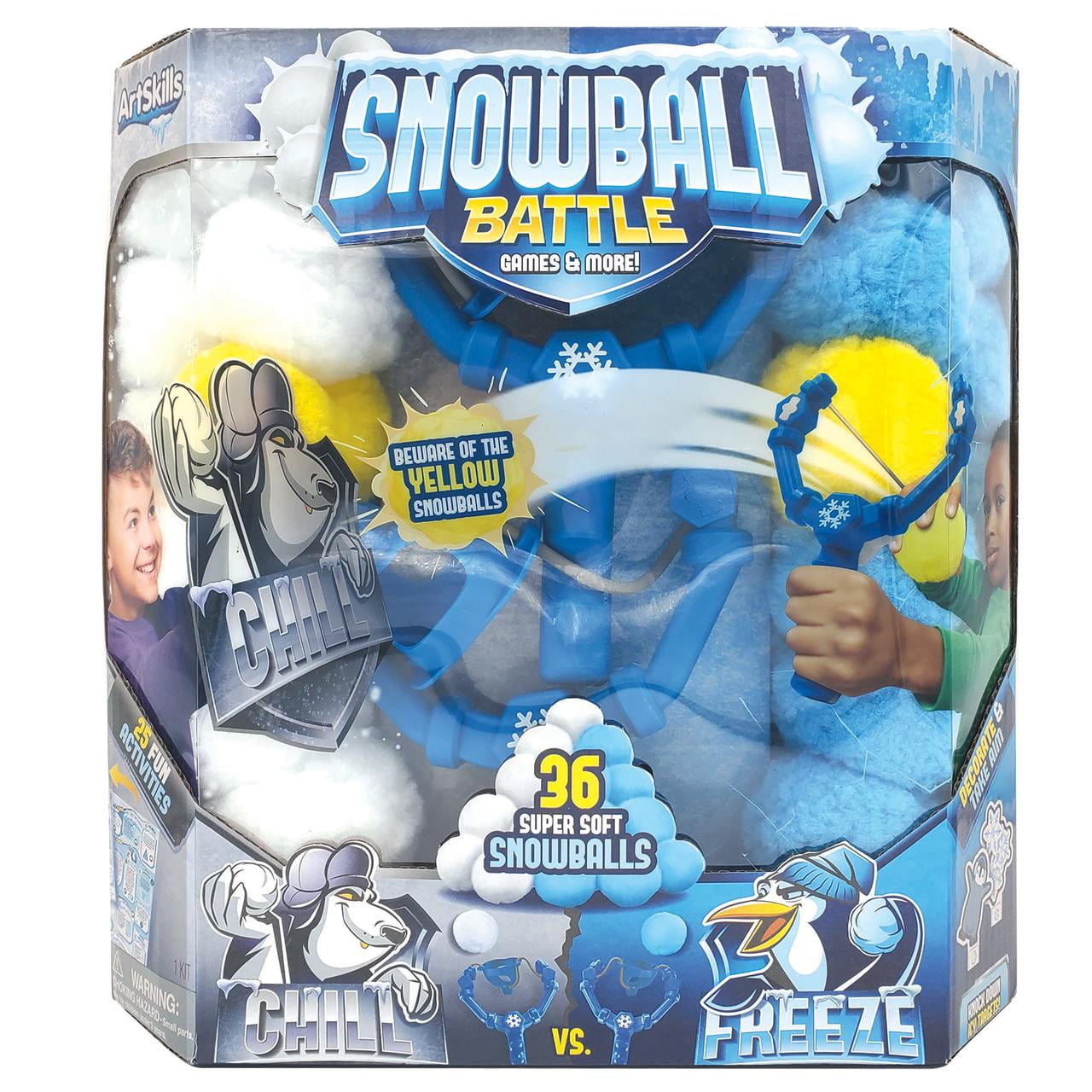 ArtSkills Snowball Fight Craft Kit, Soft Snowballs, Slingshots ...