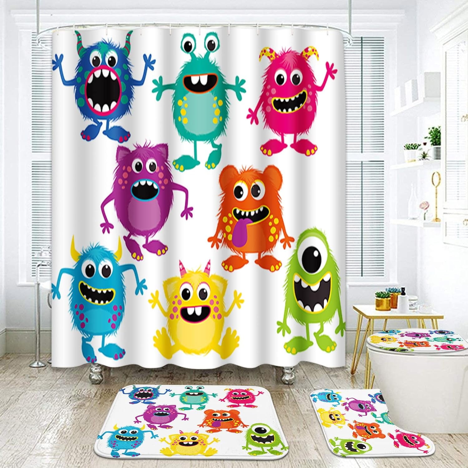 ArtSocket Plane Sky Bathroom Set with Shower Curtain and Rugs ...