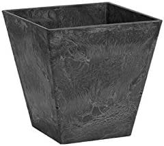 ArtStone Ella Square Planter - Square Stone Planter - 1 Piece, 8 Inch ...