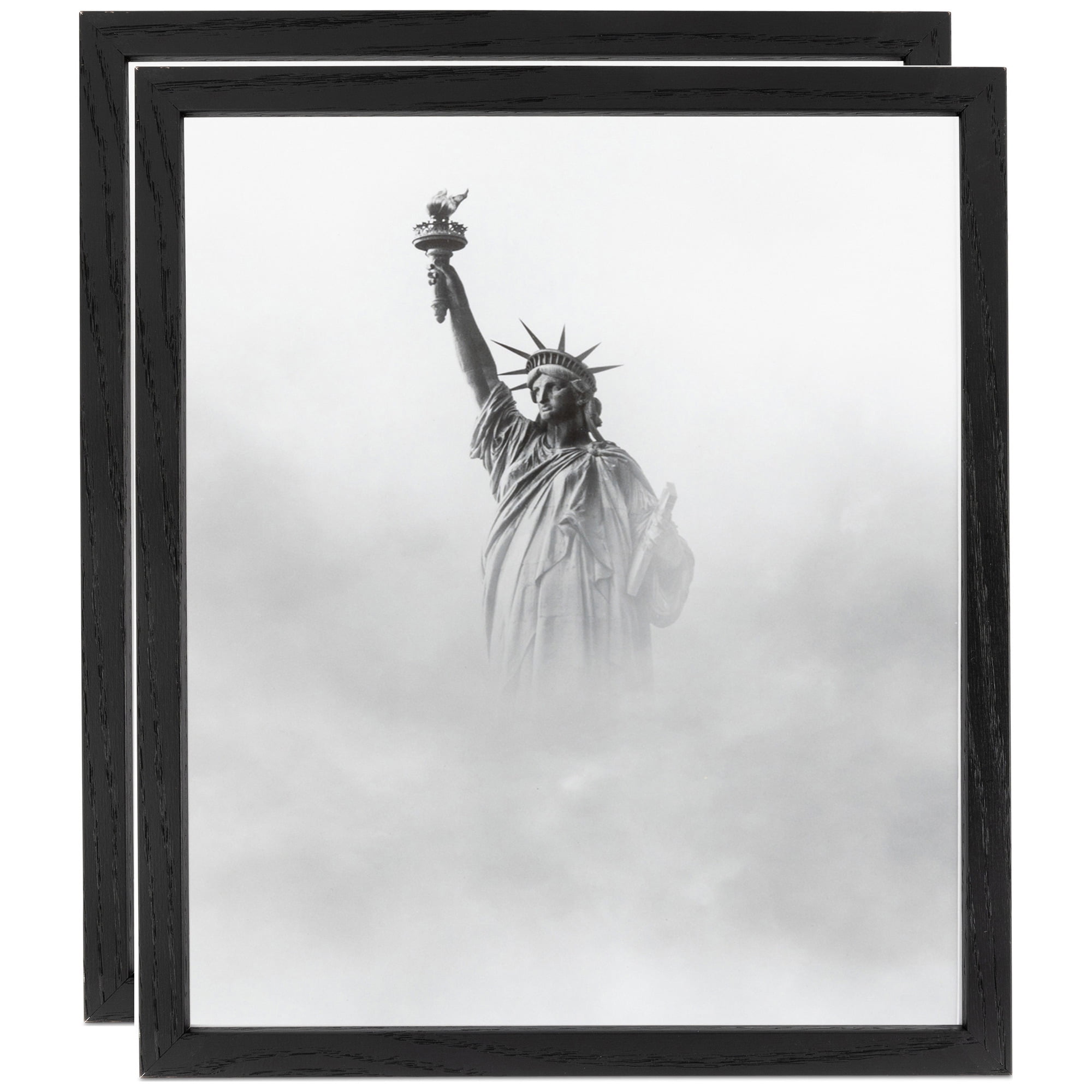 ArtToFrames 10" x 10" Black Picture Frame, 10x10 inch Black Wood Poster ...