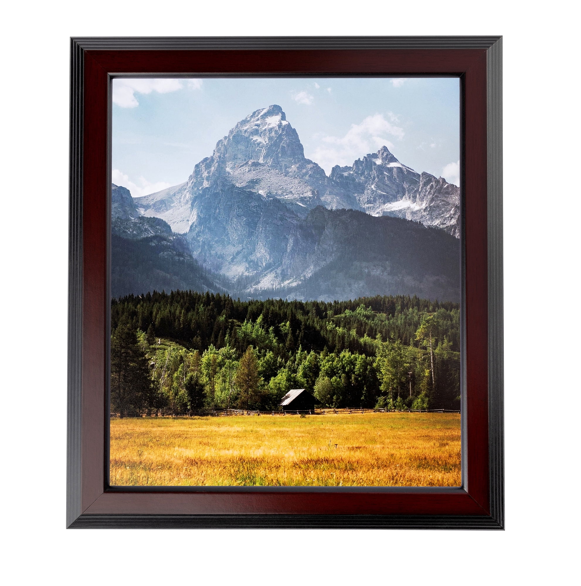 ArtToFrames 10" x 10" Mahogany Windsor Picture Frame, 10x10 inch Brown ...