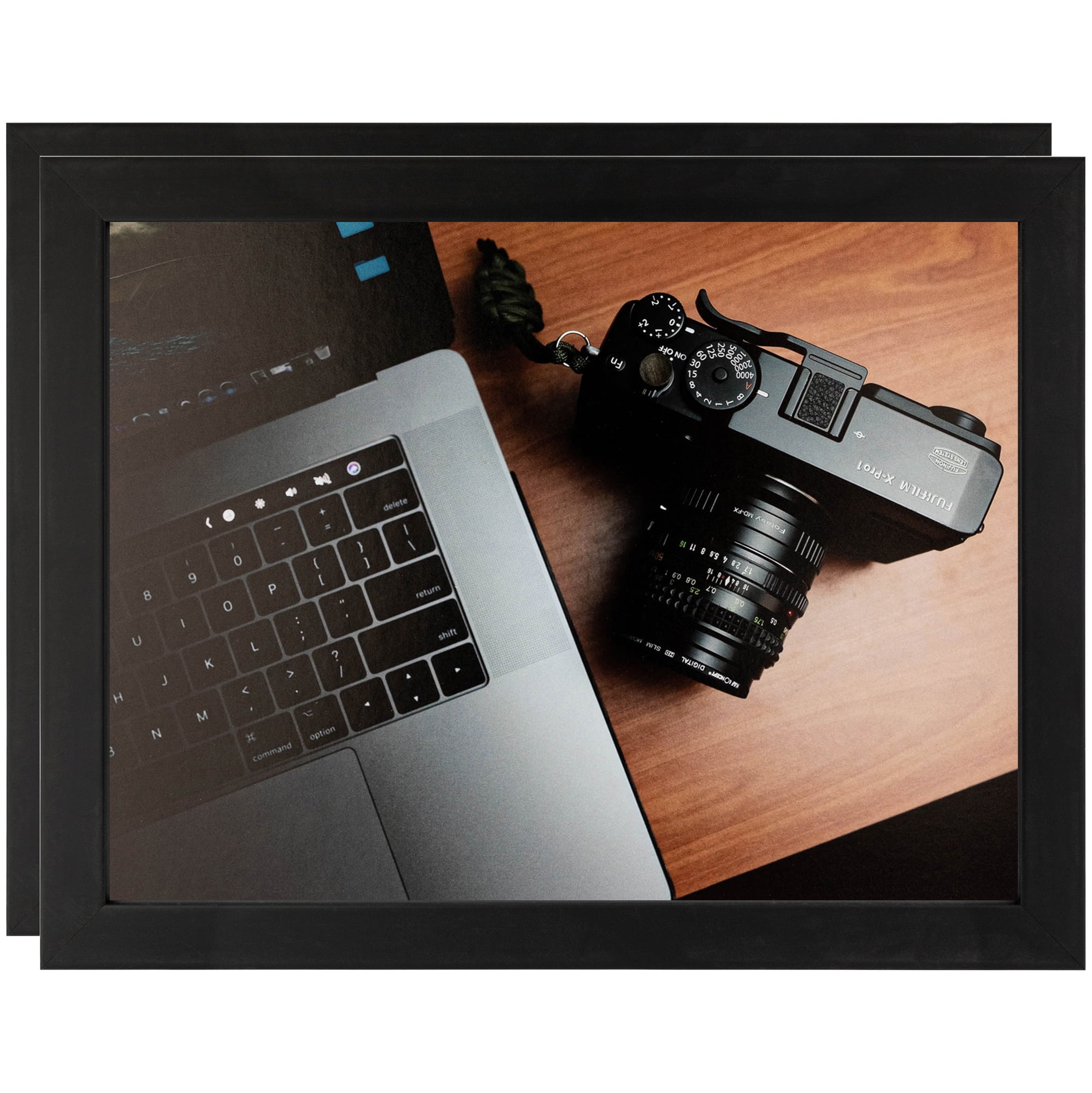 ArtToFrames 10" x 10" Satin Black Tall Picture Frame, 10x10 inch Black ...