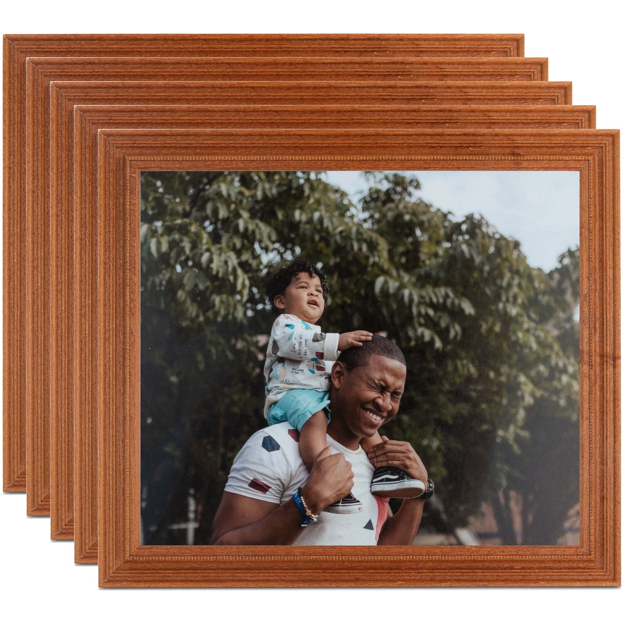 ArtToFrames 10" x 13" Honey Picture Frame, 10x13 inch Brown Wood Poster ...