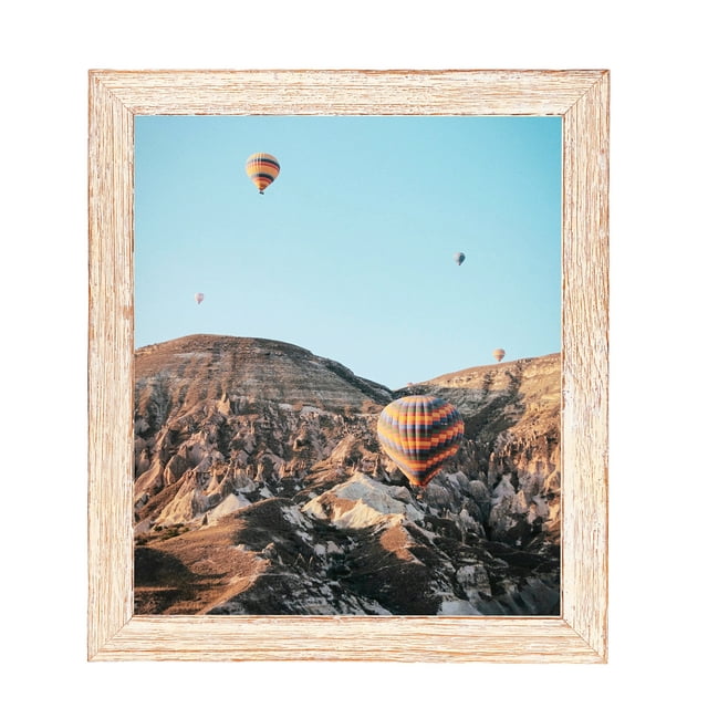 ArtToFrames 10" x 20" Knotty Pines Pecan with White Wash Picture Frame ...