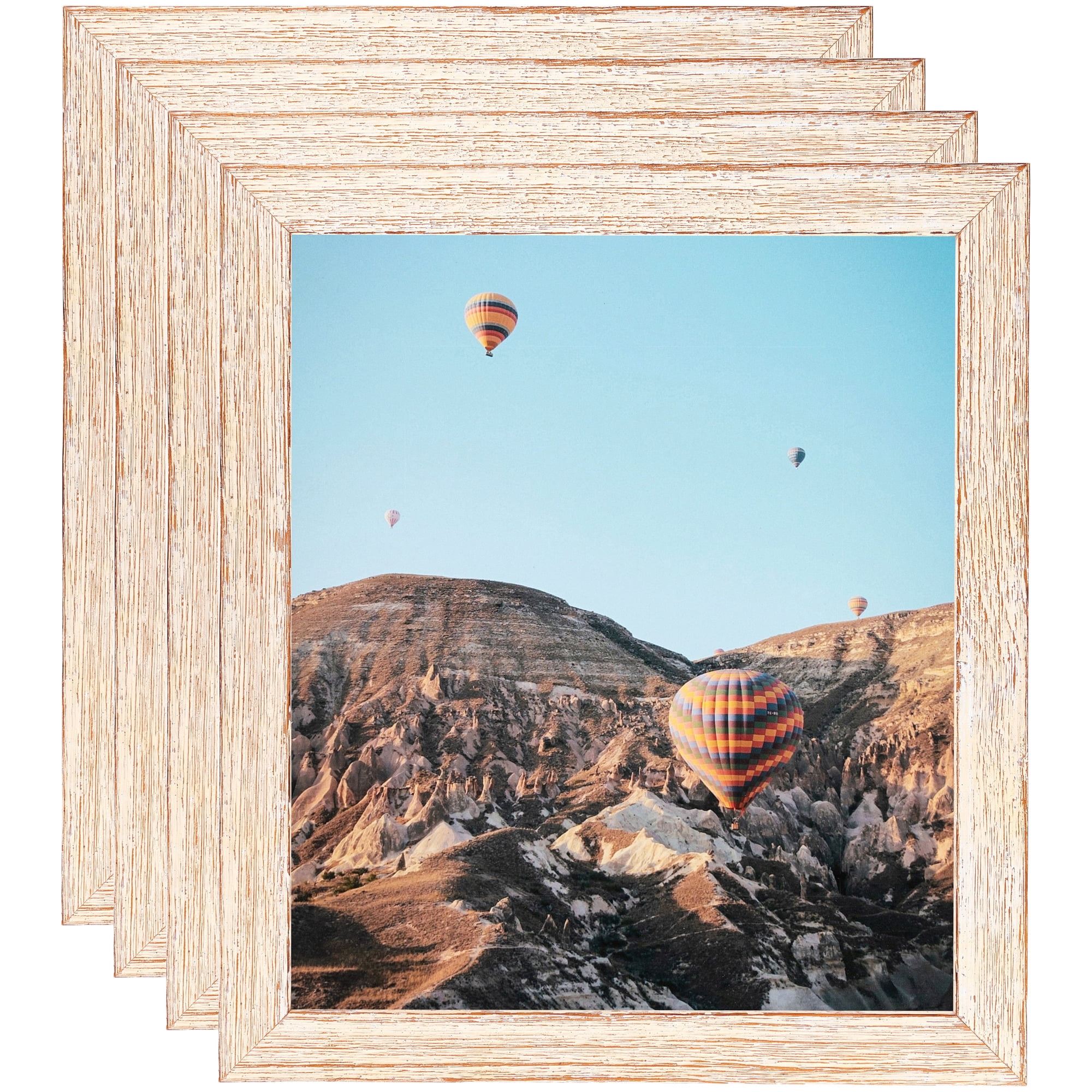 ArtToFrames 10" x 20" Knotty Pines Pecan with White Wash Picture Frame ...