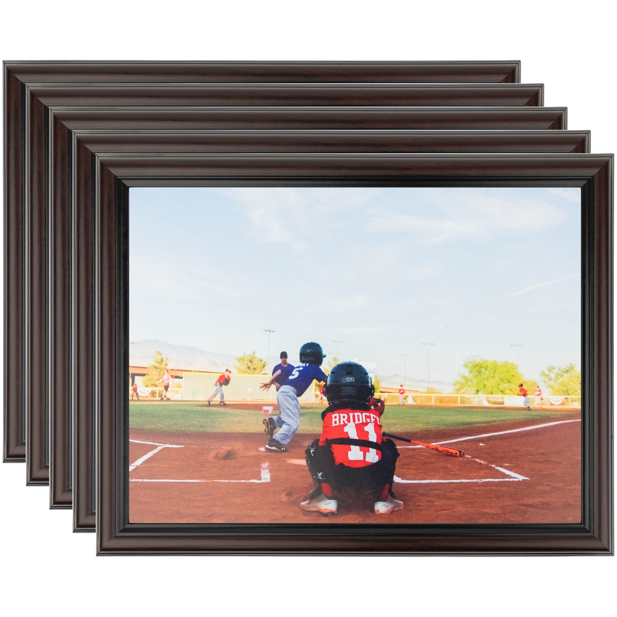 ArtToFrames 10" x 20" Traditional Cherry with Steps Picture Frame ...