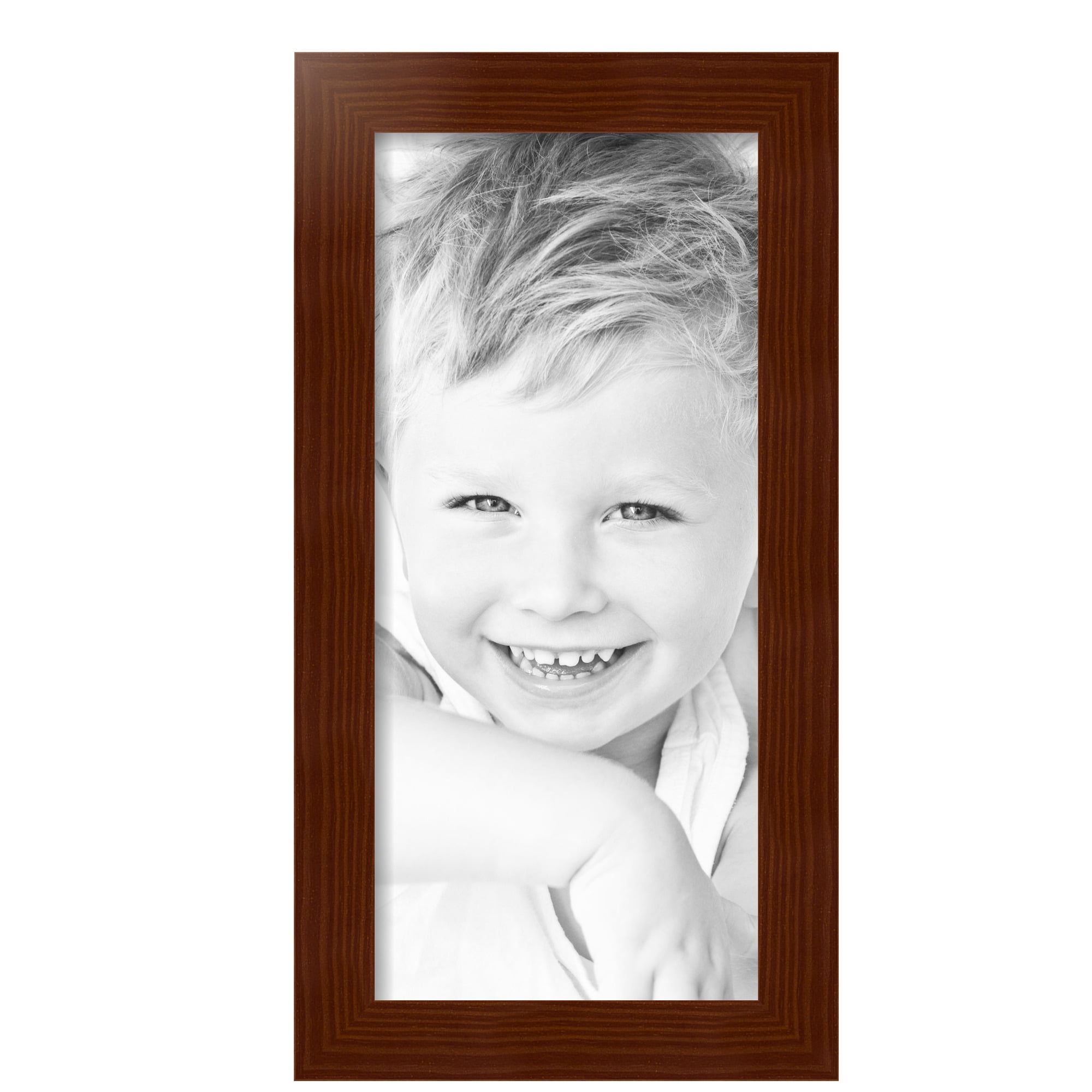 ArtToFrames 10" x 22" Honey Stain Picture Frame, 10x22 inch Brown Wood ...