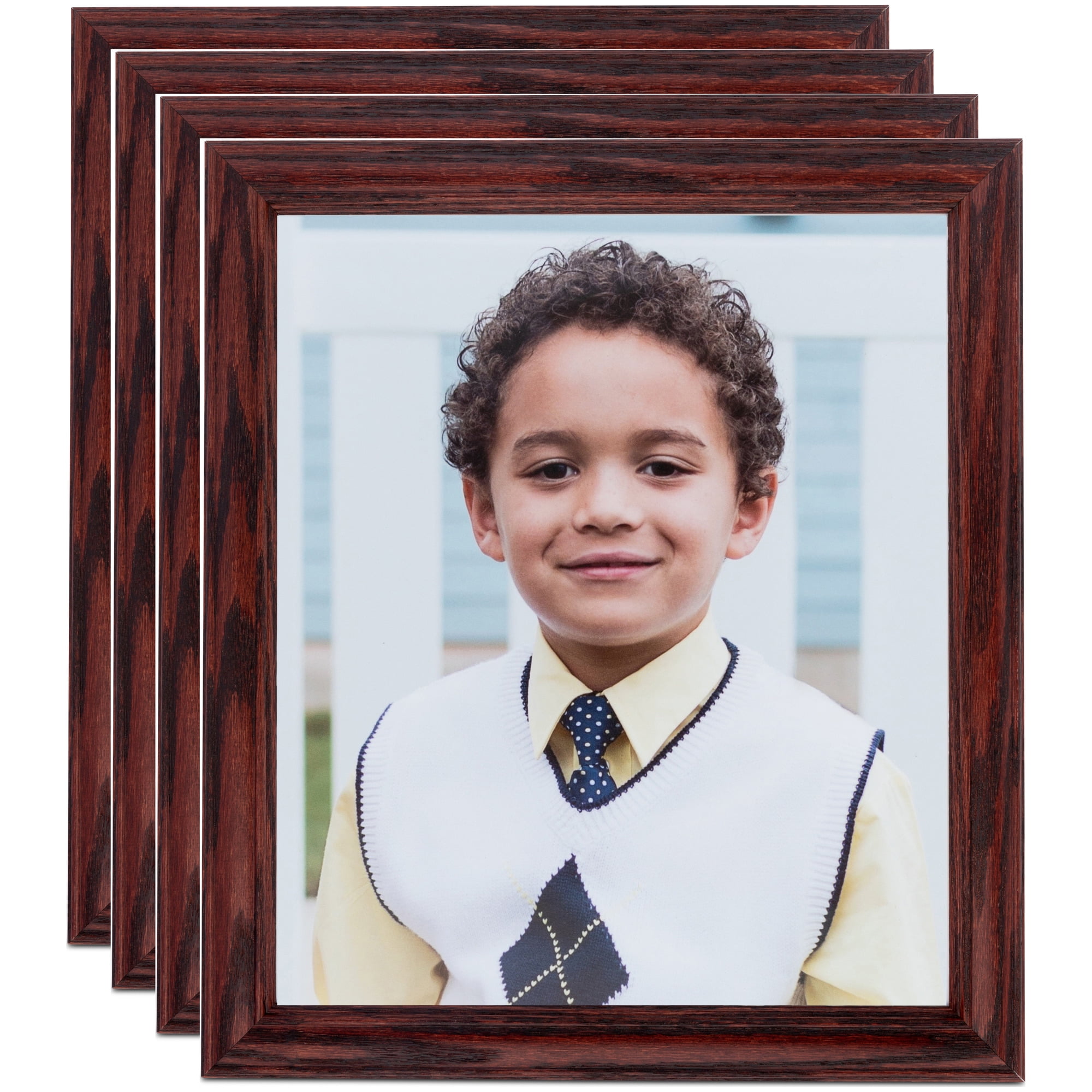 ArtToFrames 10" x 30" Cherry Picture Frame, 10x30 inch Red Wood Poster ...