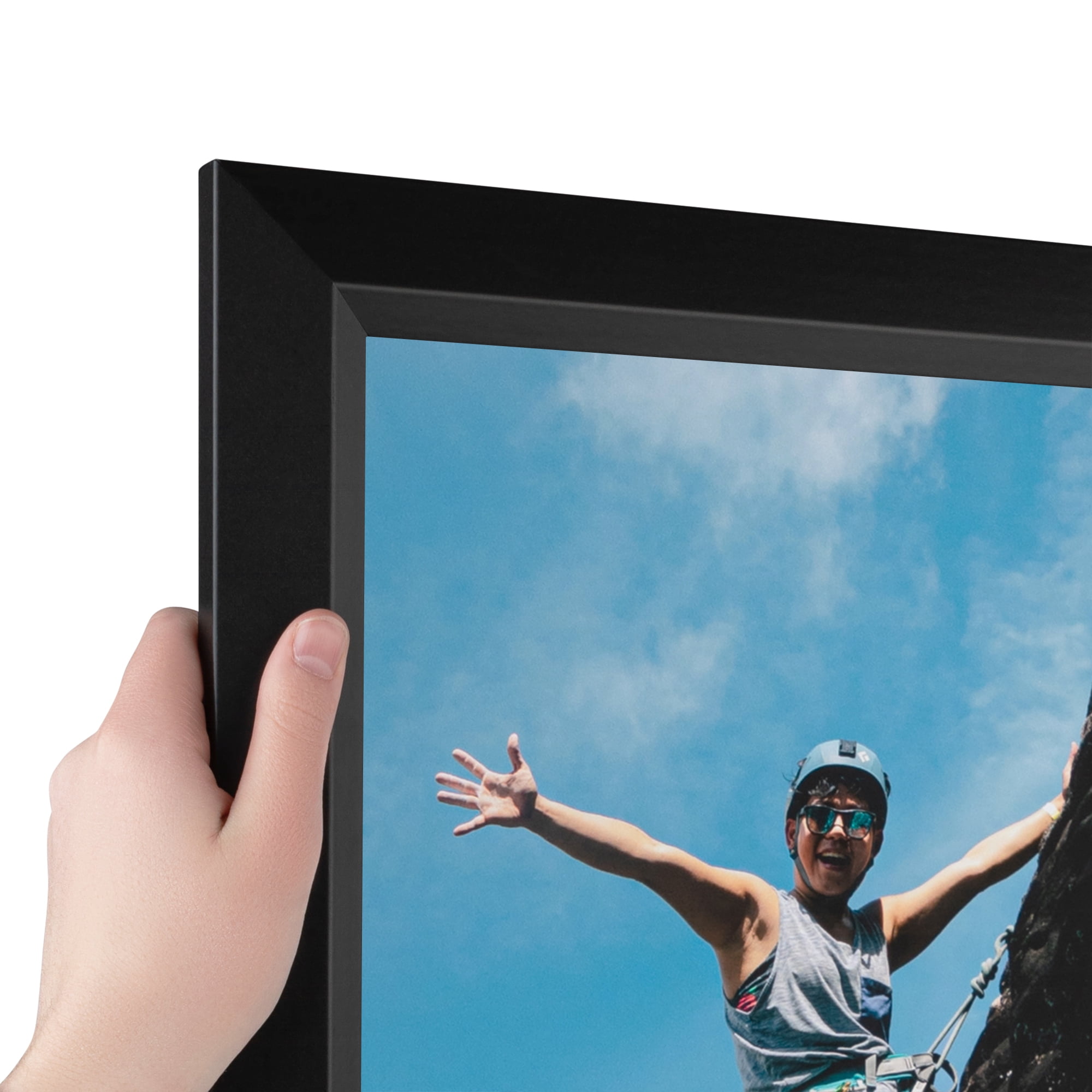 ArtToFrames 10" x 45" Black Picture Frame, 10x45 inch Black MDF Poster ...