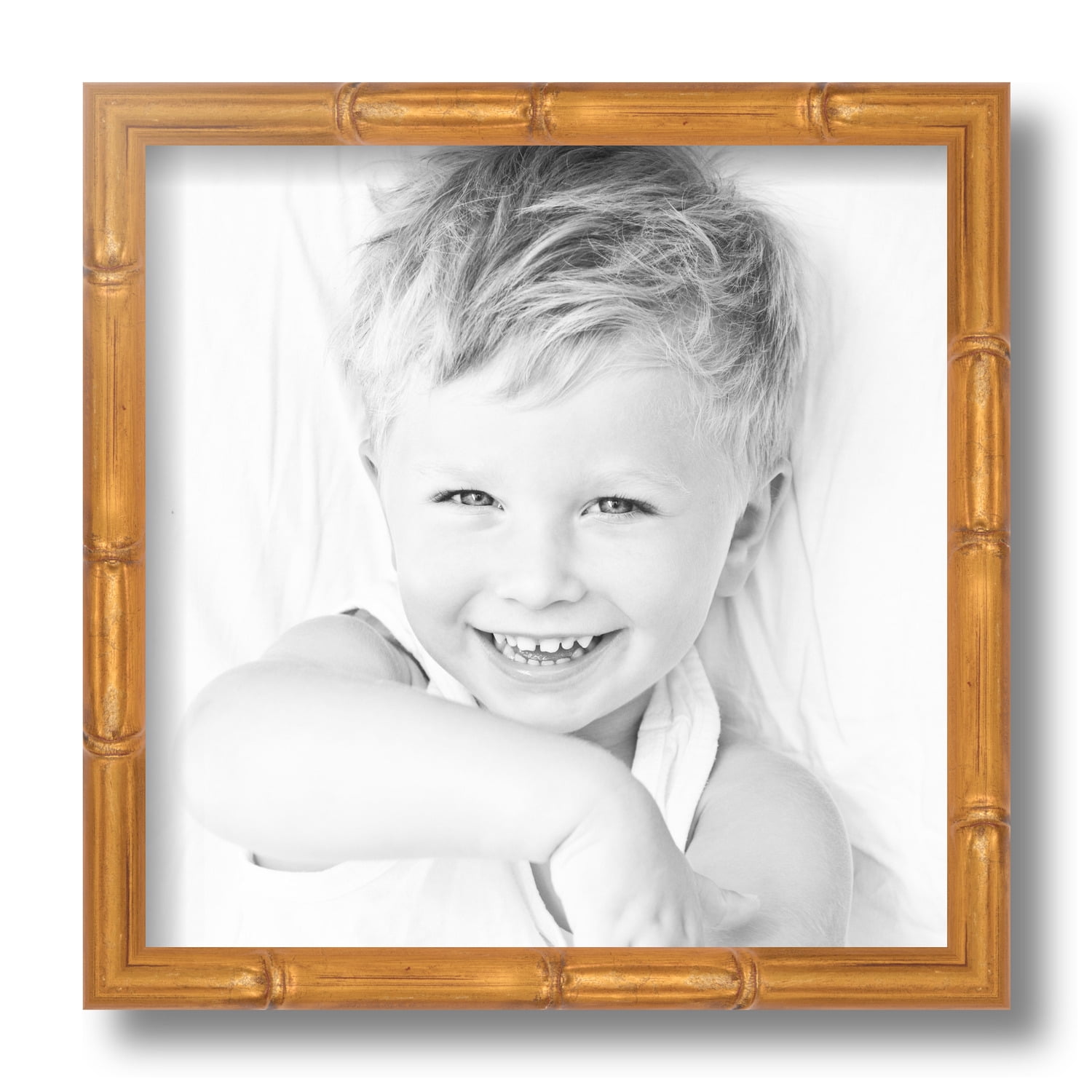 ArtToFrames 10x10 Inch Gold Bamboo Picture Frame, This Multi Wood ...