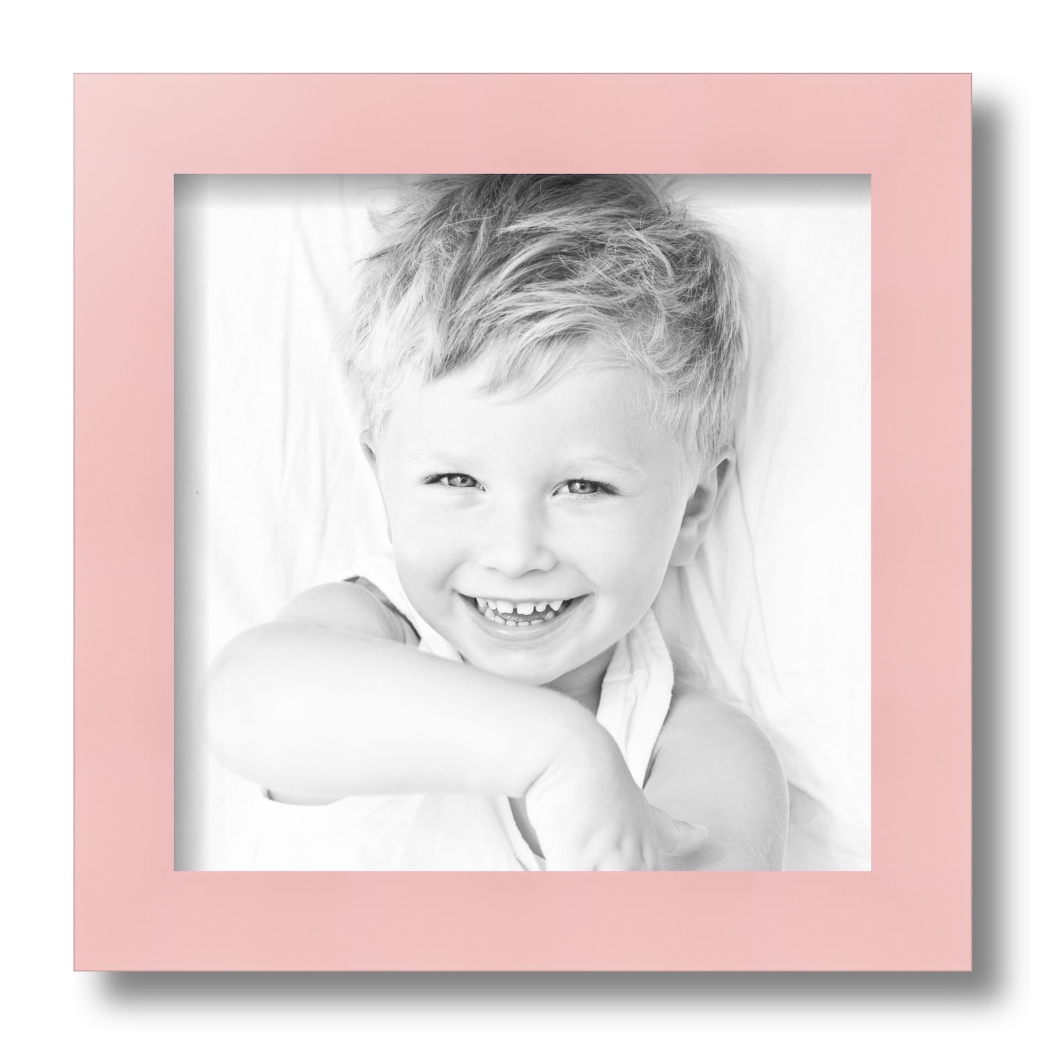 ArtToFrames 10x10 Inch Pink Wood Frame, Square Border for Wall Art ...