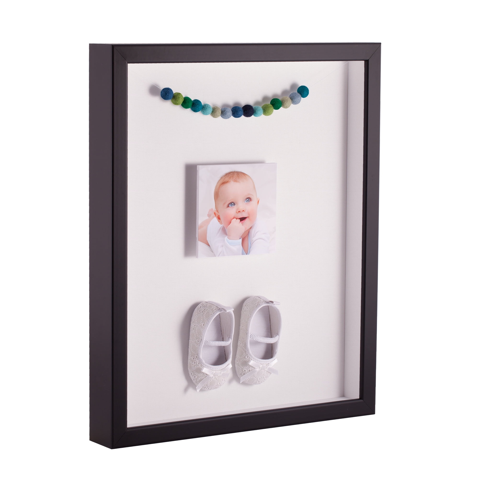 ArtToFrames 10x10 Inch Shadow Box Picture Frame, with a Satin Black ...