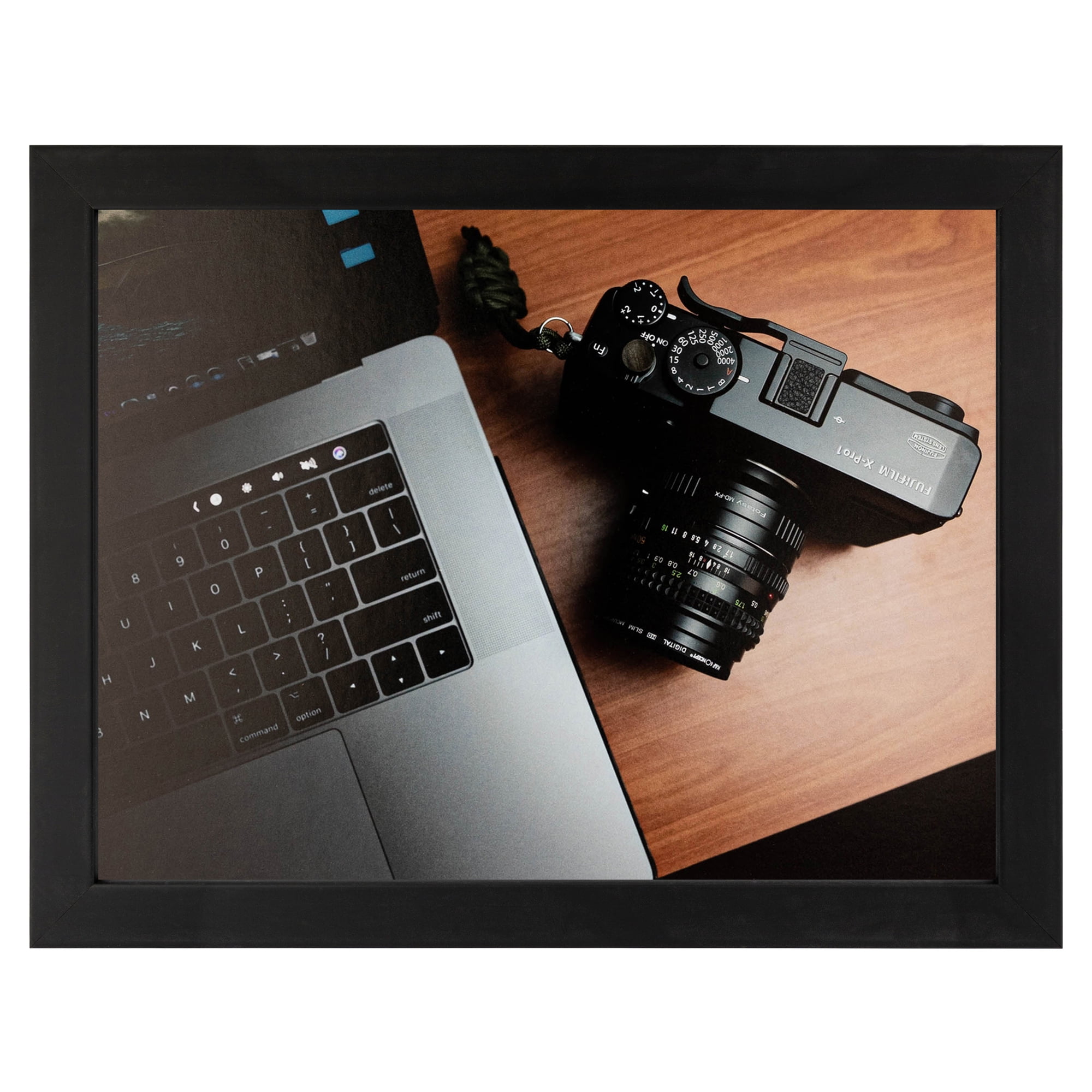 ArtToFrames 10x10" Satin Black Tall Picture Frame, Black Wood Poster ...