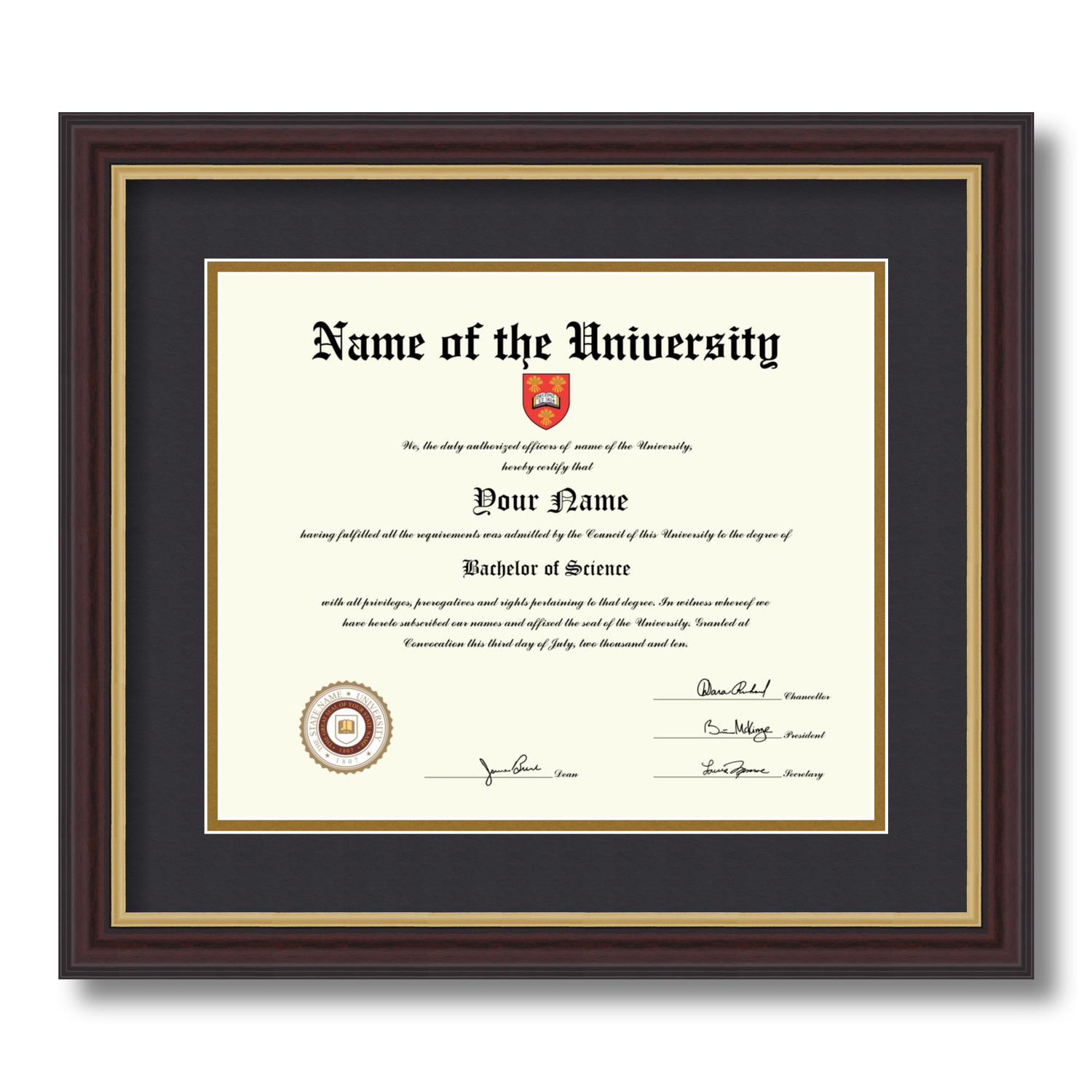Americanflat 8.5x11 Diploma Frame in White with Shatter Resistant Glass ...
