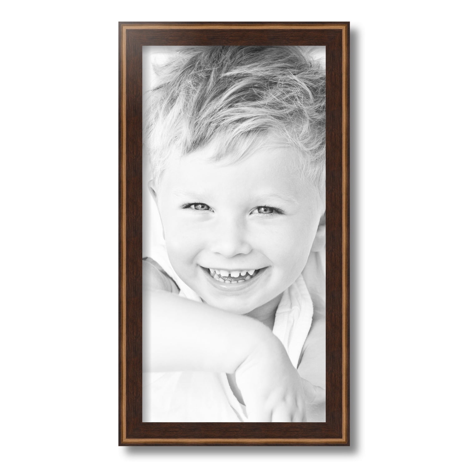 ArtToFrames 10x20 Inch Contrast Walnut Picture Frame, This Brown Wood ...