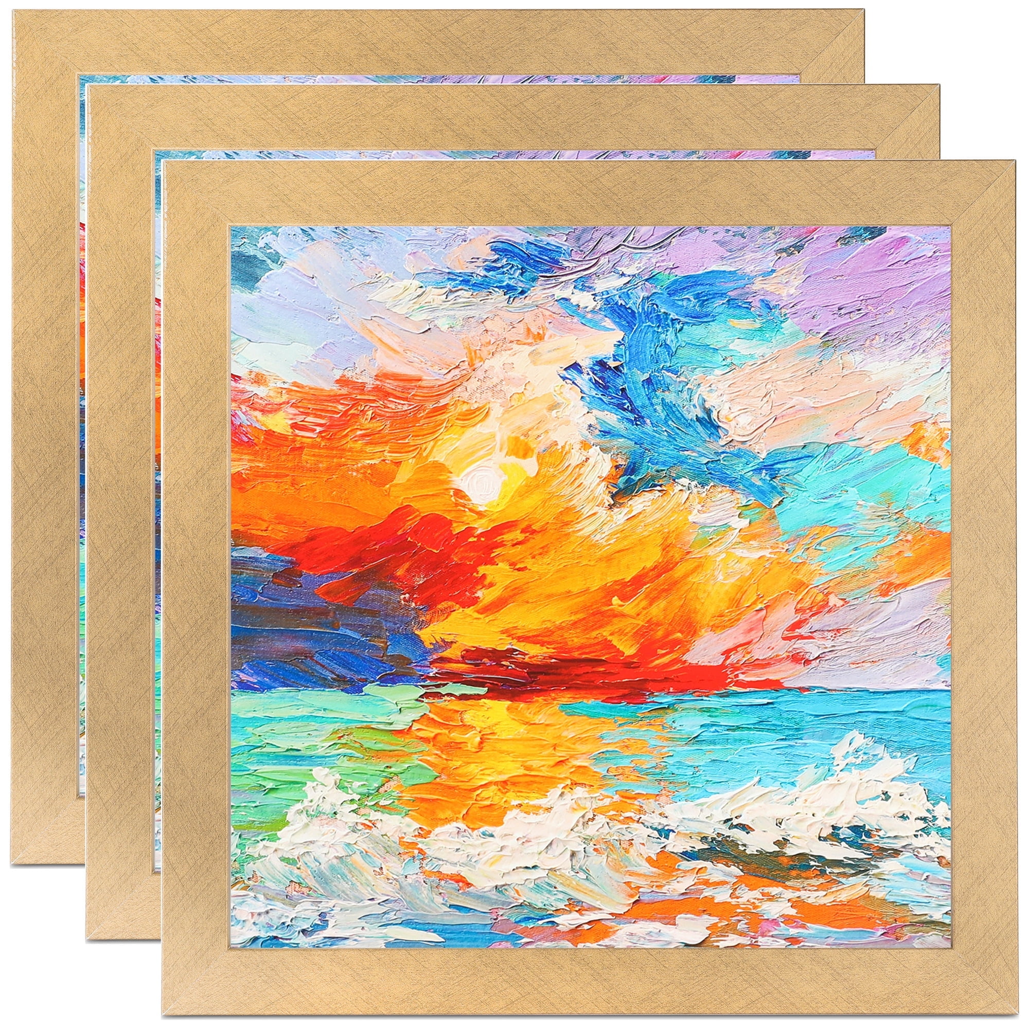 ArtToFrames 11" x 17" Classic Gold Picture Frame, 11x17 inch Gold MDF ...