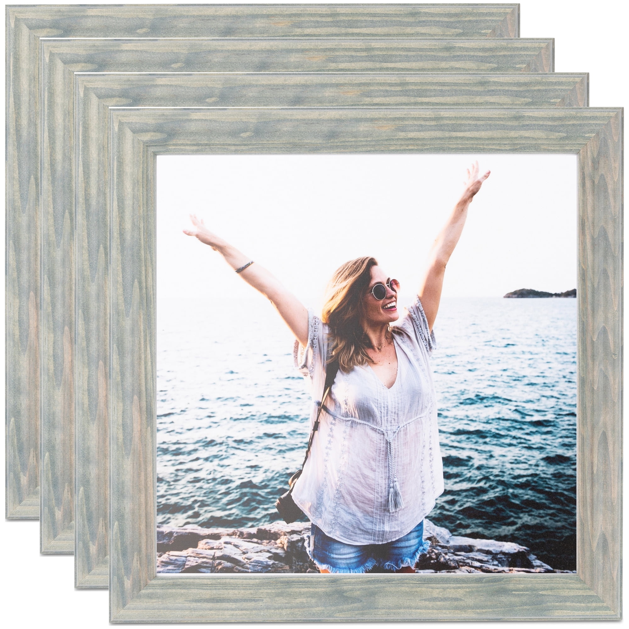 ArtToFrames 11" x 17" Green Picture Frame, 11x17 inch Green Wood Poster ...
