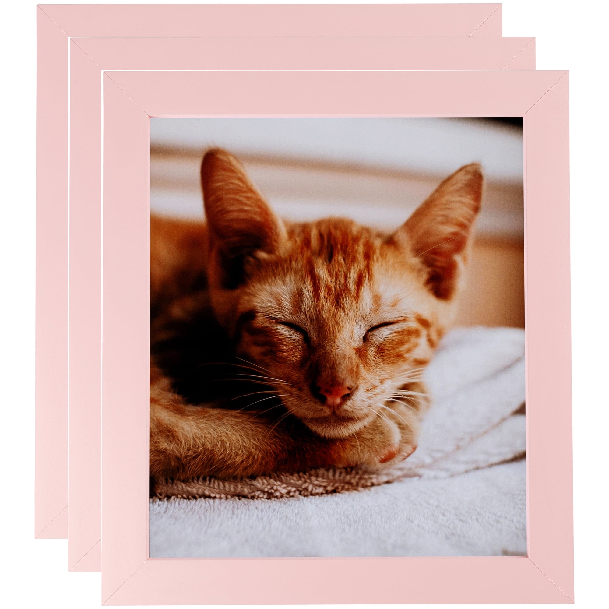 ArtToFrames 11" x 17" Pink Picture Frame, 11x17 inch Pink Wood Poster ...