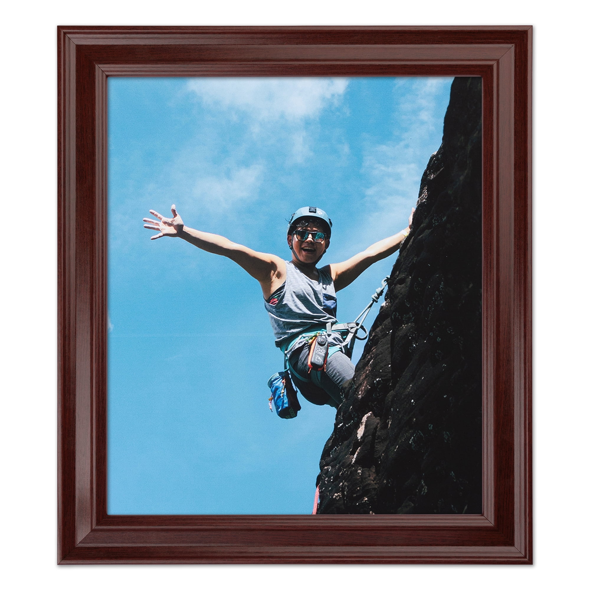 ArtToFrames 11" x 40" Cherry Picture Frame, 11x40 inch Red MDF Poster ...