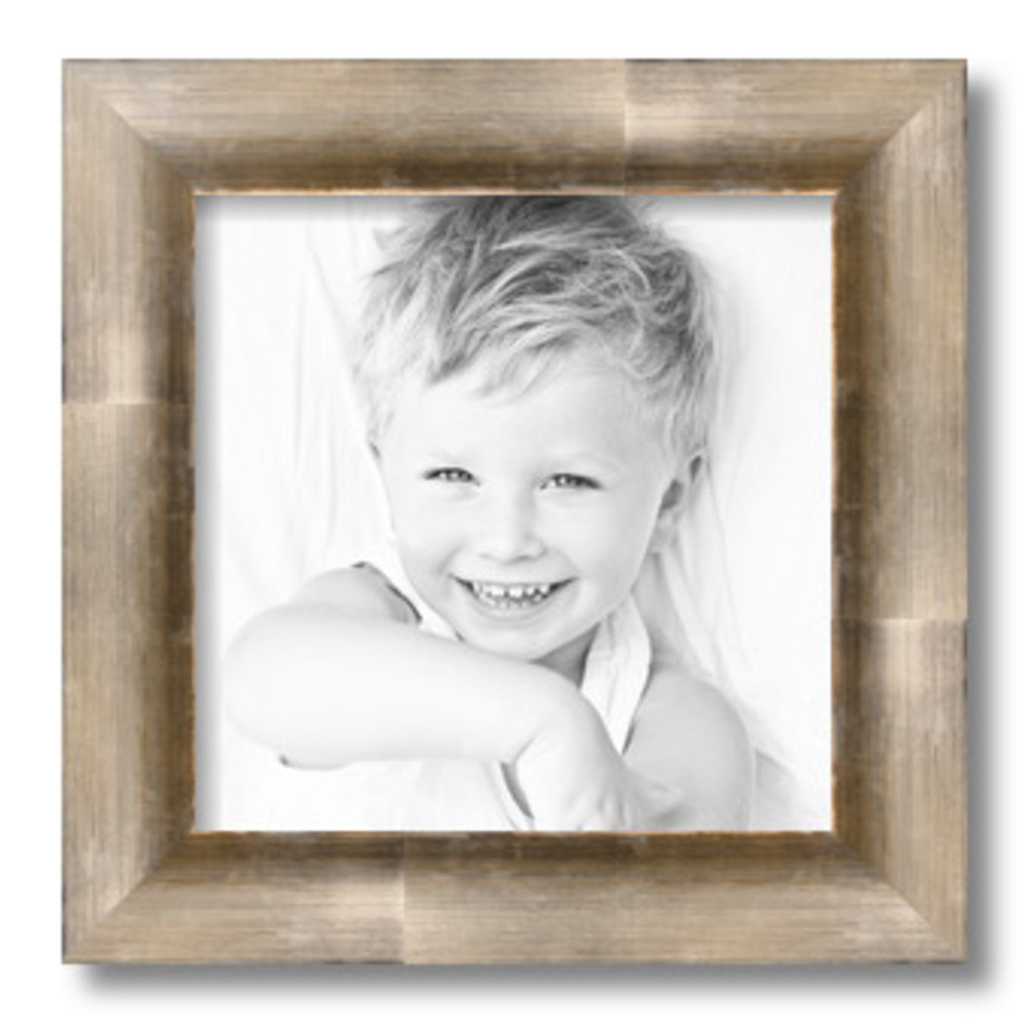 ArtToFrames 11x11" Antique Silver Picture Frame, Silver Wood Poster ...