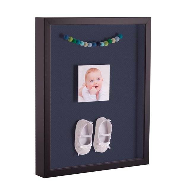 ArtToFrames 11x17 Inch Shadow Box Picture Frame, with a Satin Black ...