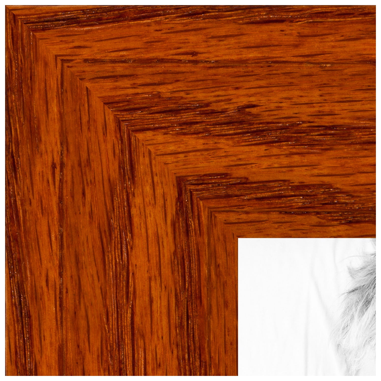 ArtToFrames 11x30 inch Honey Picture Frame, Brown Wood Poster Frame ...