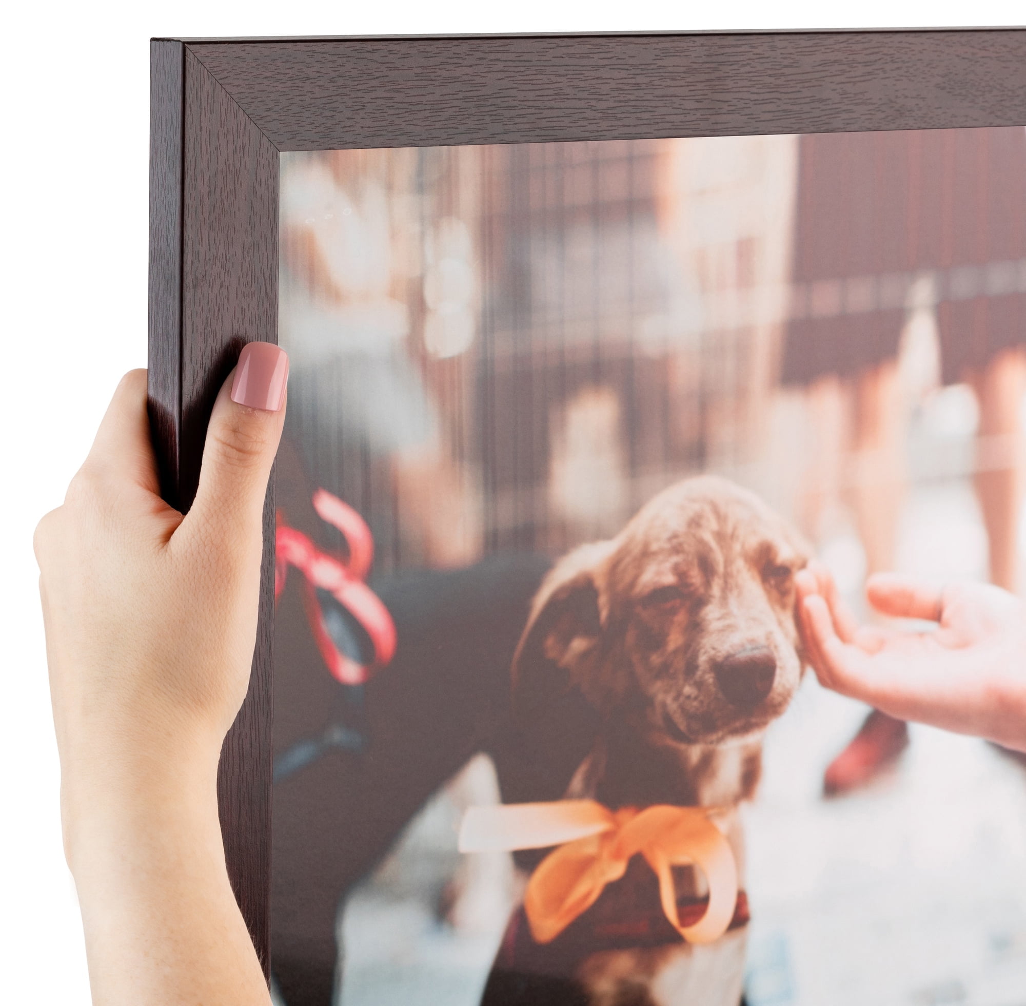 ArtToFrames 12" x 12" Mahogany Picture Frame, 12x12 inch Brown MDF ...